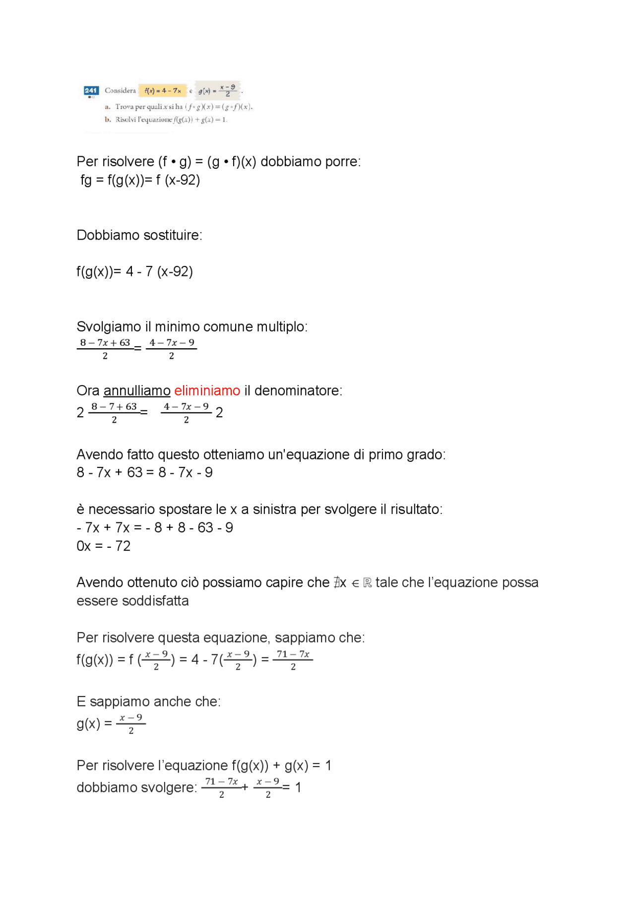 Esercizi Matematica Esercizi Di Matematica Docsity