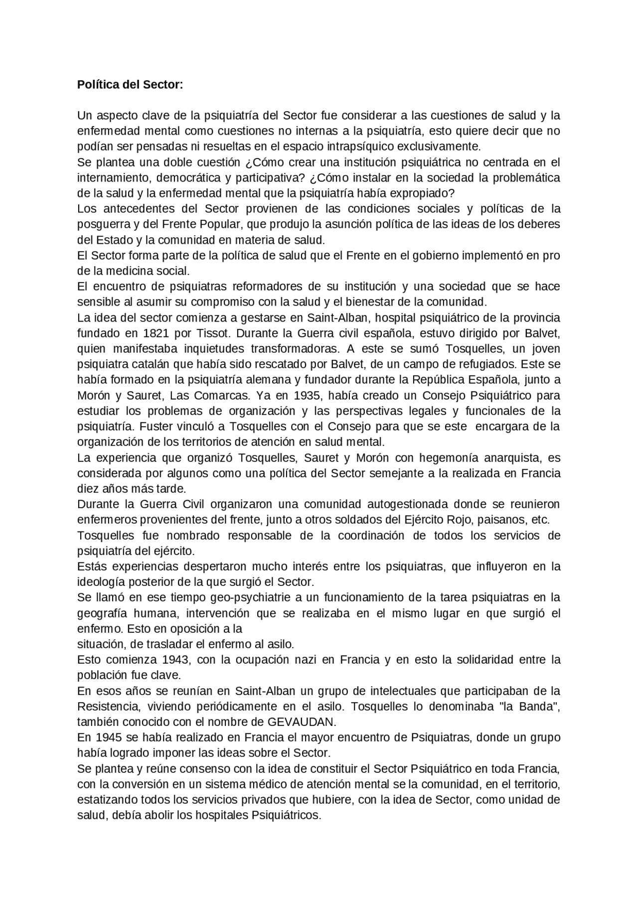 Resumen De Salud Mental Summaries Of Social Sciences Docsity