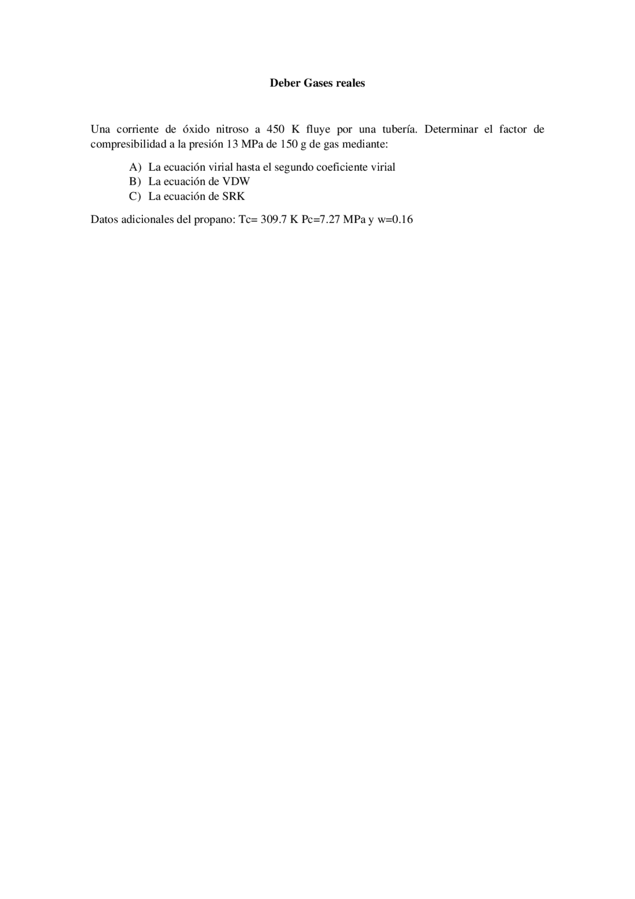 Tarea De Gases Ideales Notes De Chimie Docsity
