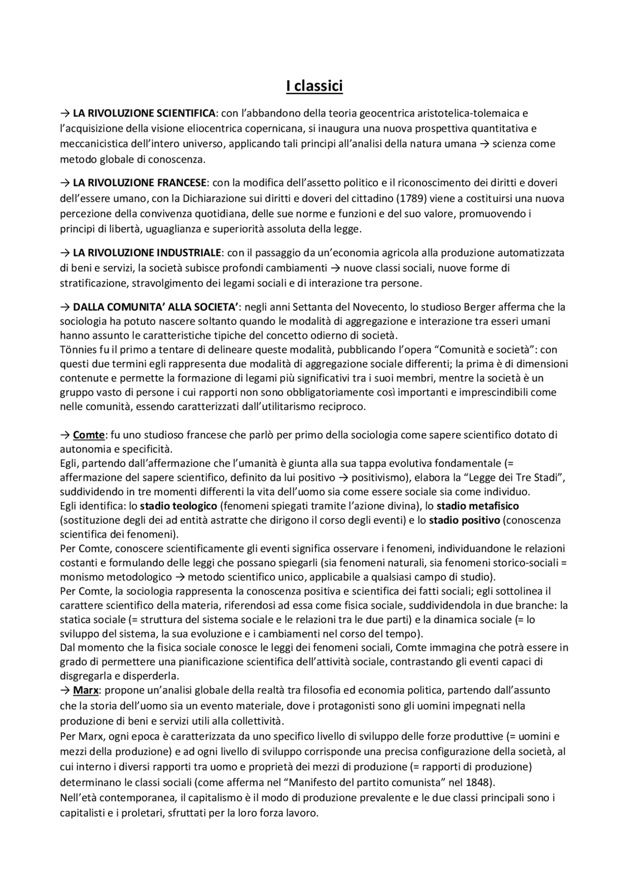 Scienze Umane 2021 2022 Dispense Di Scienze Umane Docsity