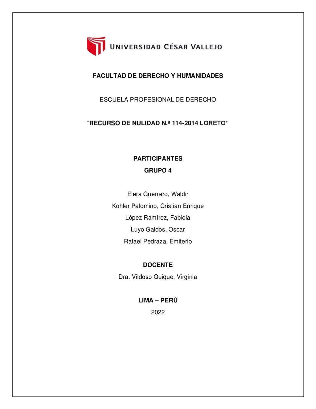 Analisis De Sentencia Docsity