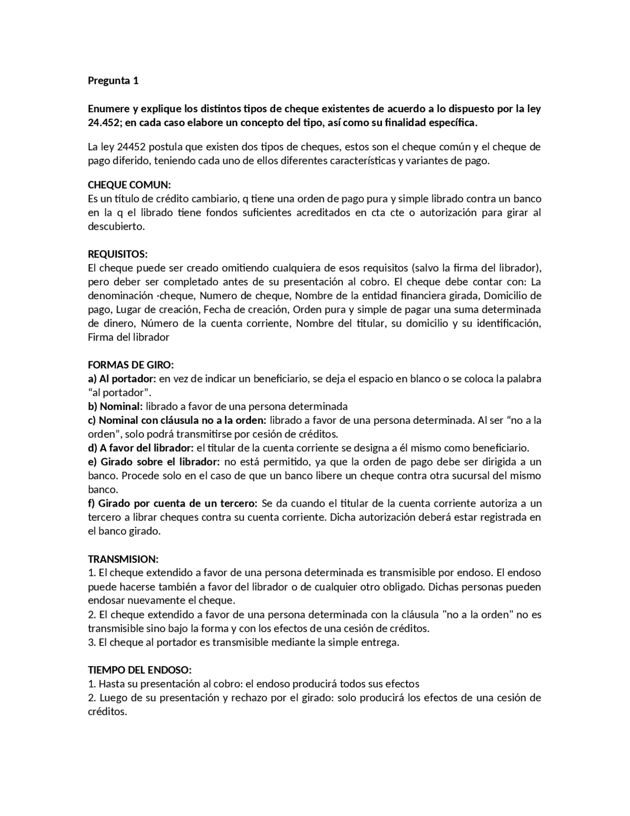 Primer Parcial Derecho Comercial Ubp Exámenes De Derecho Docsity