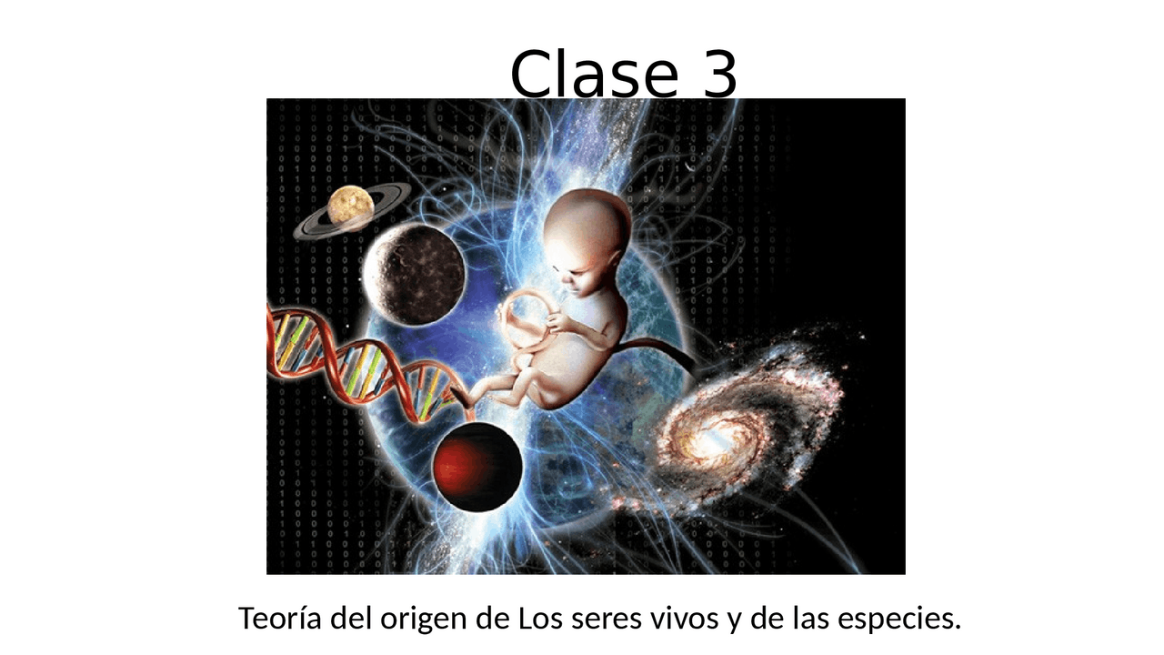 Biología - Origen de la Vida | Diapositivas de Biología | Docsity