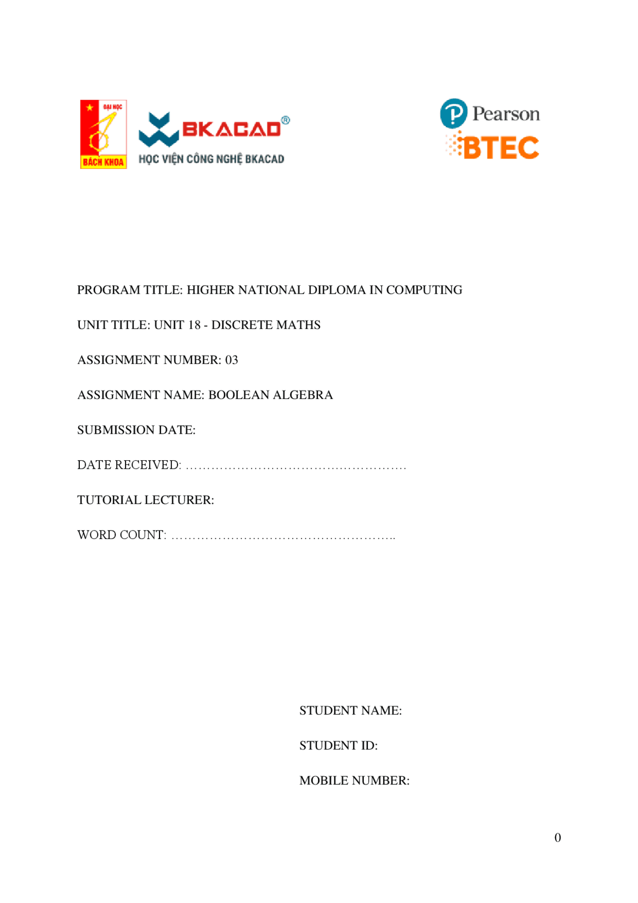 Assignment 03 Discrete Maths Btec Essays University Discrete