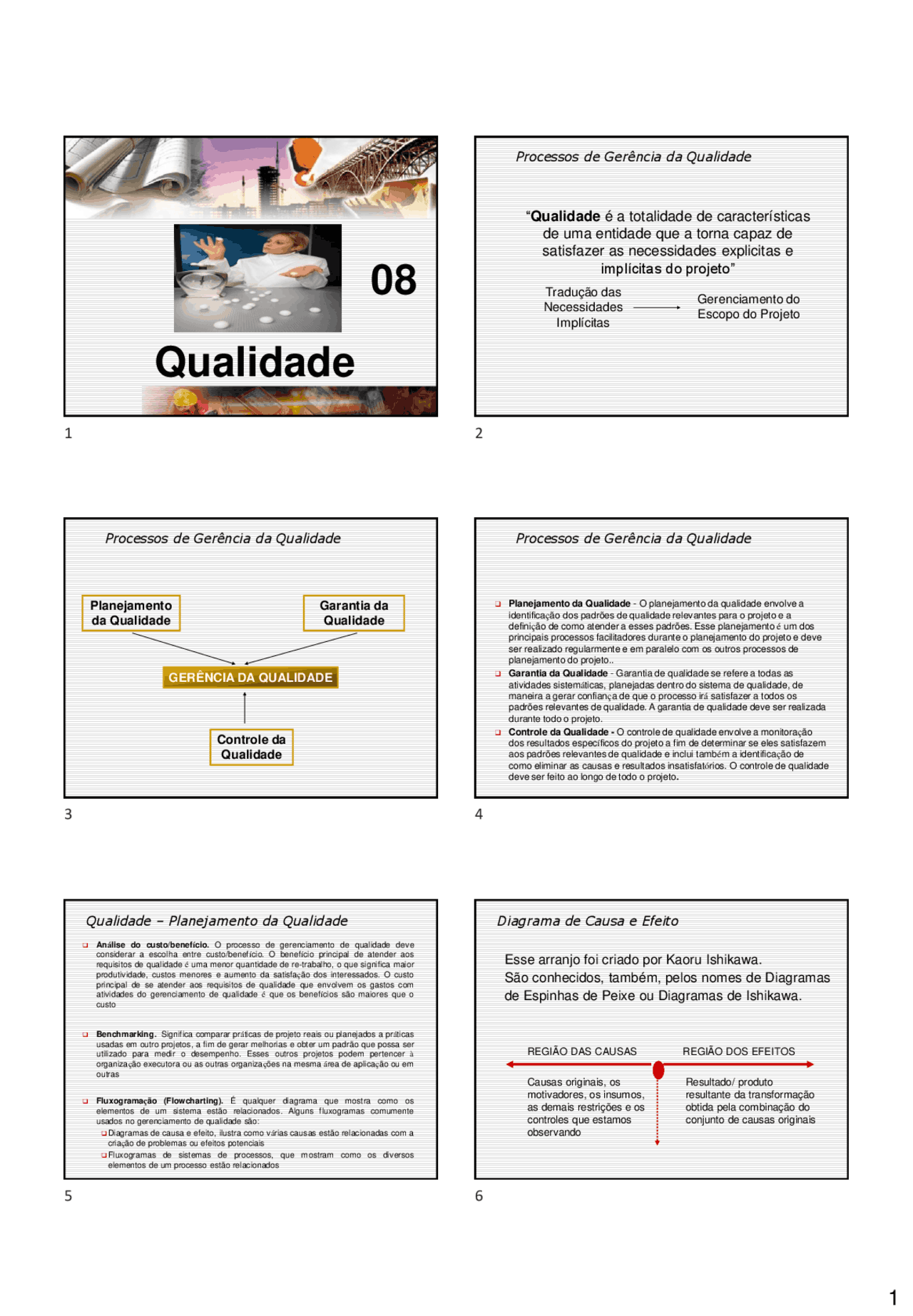 Gestão De Projeto Qualidade Docsity