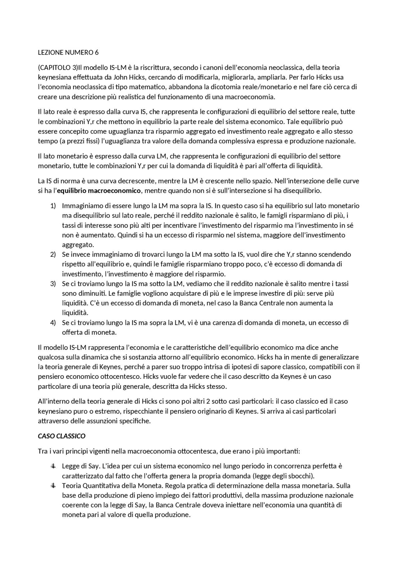 APPUNTI TOTALI MACROECONOMIA (PRIMO E SECONDO PARZIALE) | Appunti di Macroeconomia | Docsity
