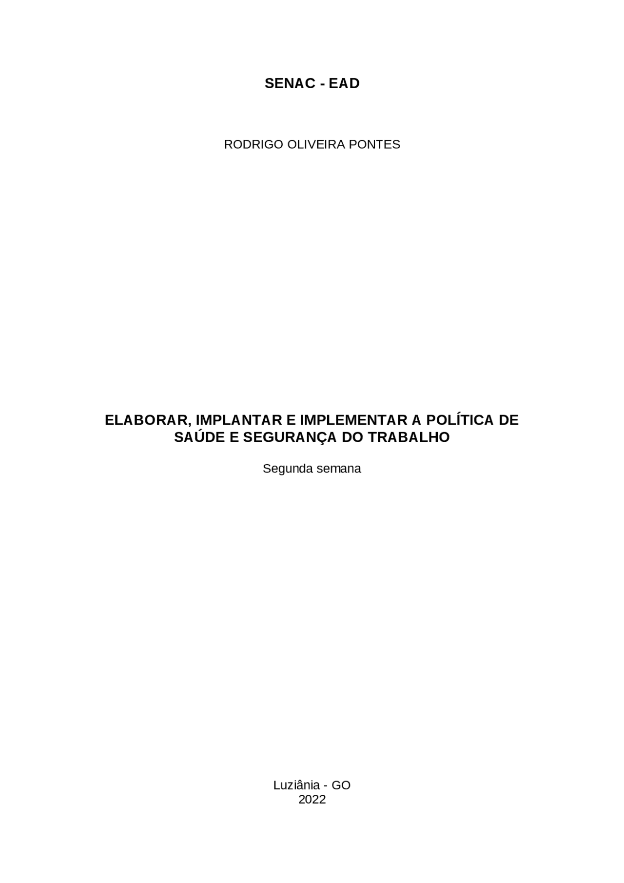 Segurança Do Trabalho Docsity