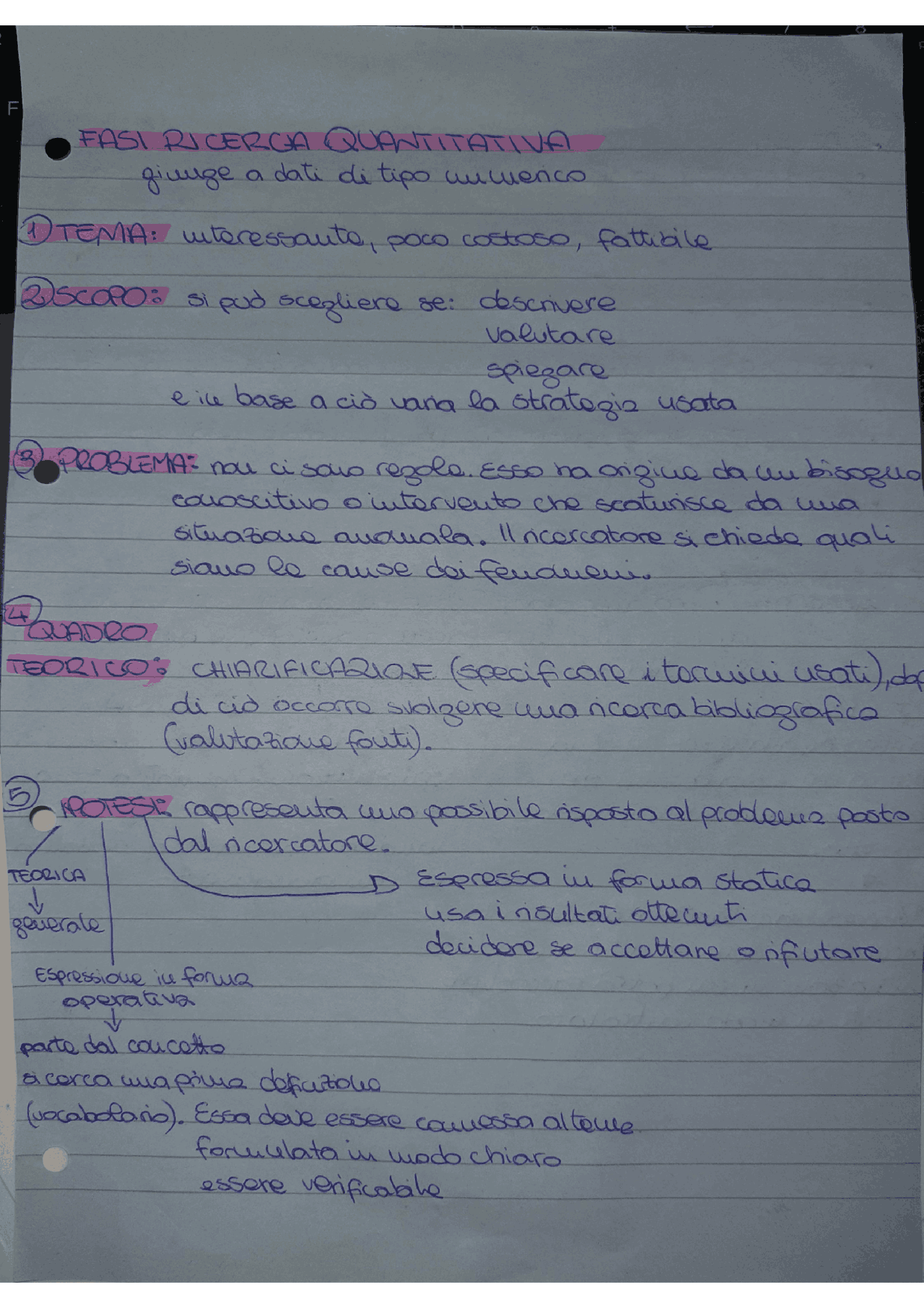 Ricerca Quantitativa Docsity
