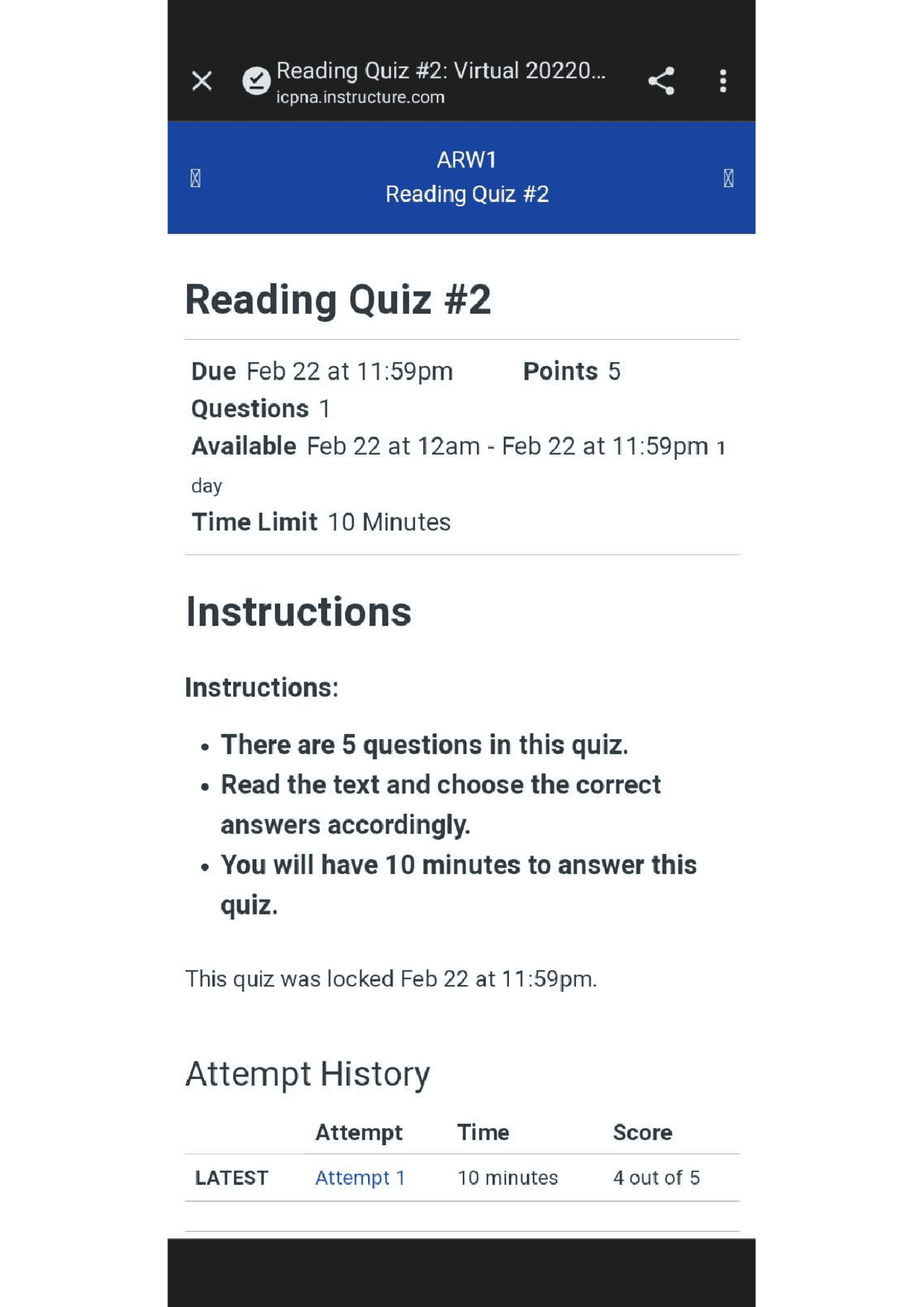 Reading Quiz 2 De Avanzado 11 Exámenes De Inglés Docsity