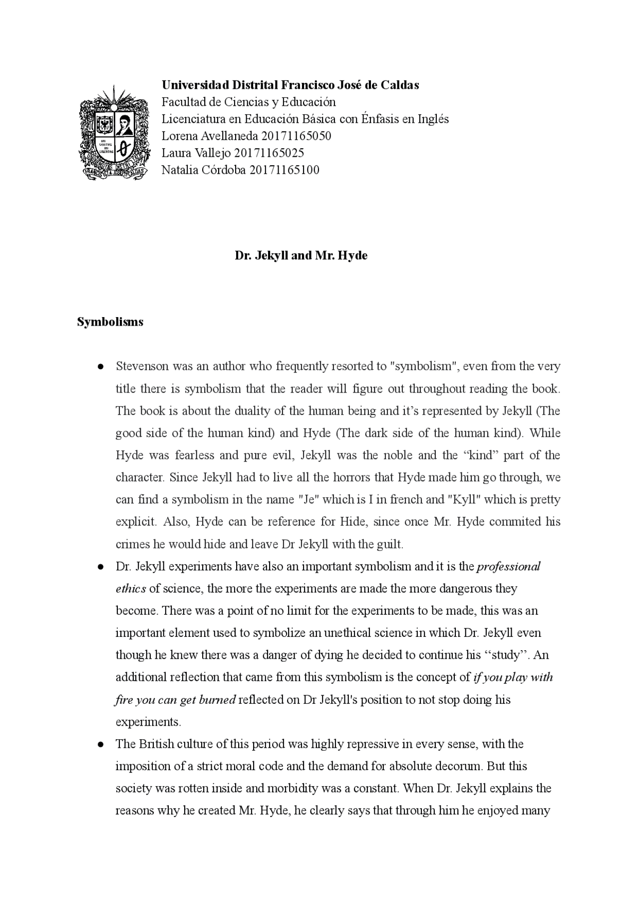 Symbolism and Historical Influences in Robert Louis Stevenson's 'Dr ...