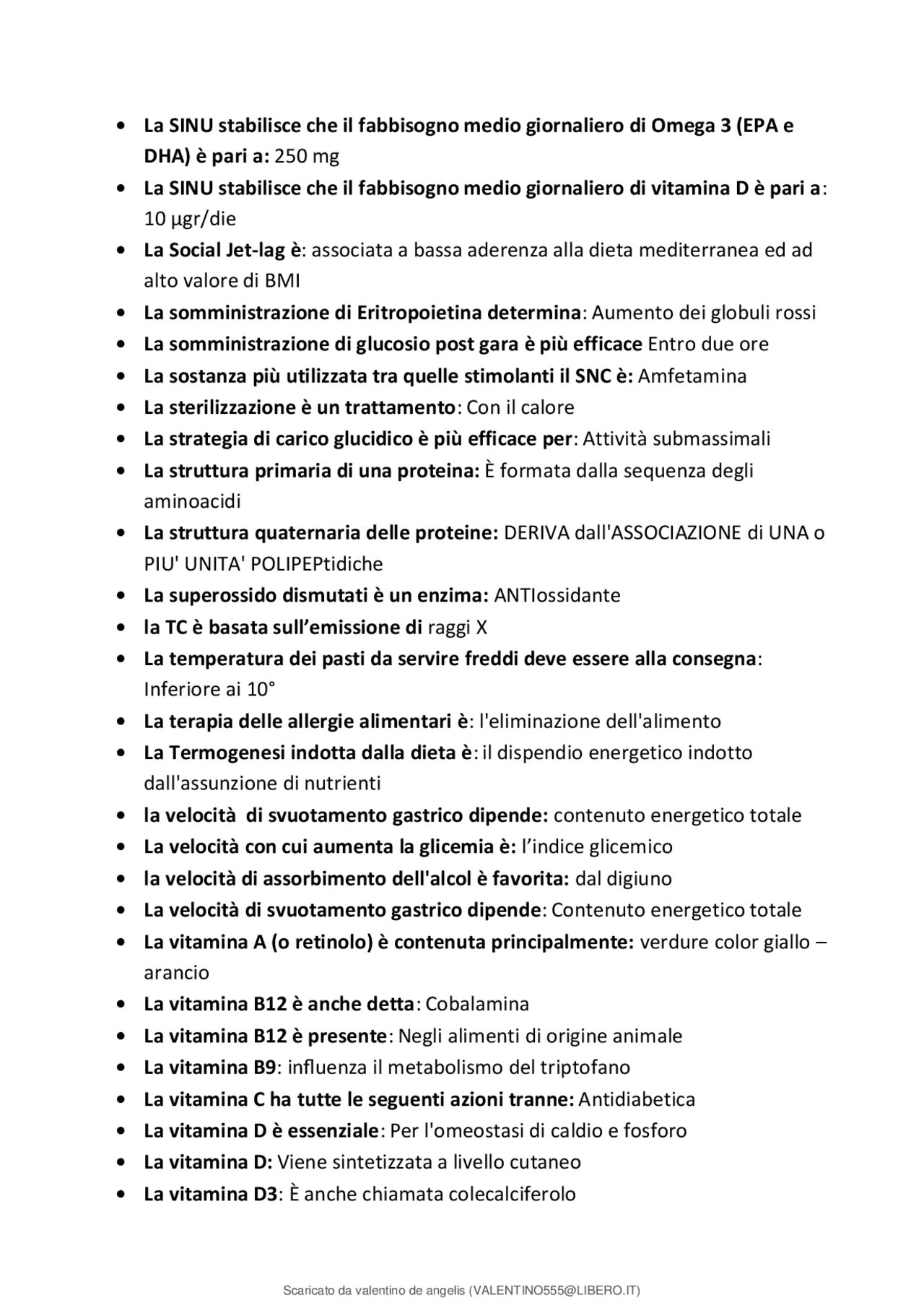 Scienze Tecniche Dietetiche Applicate Parte Diciotto Docsity