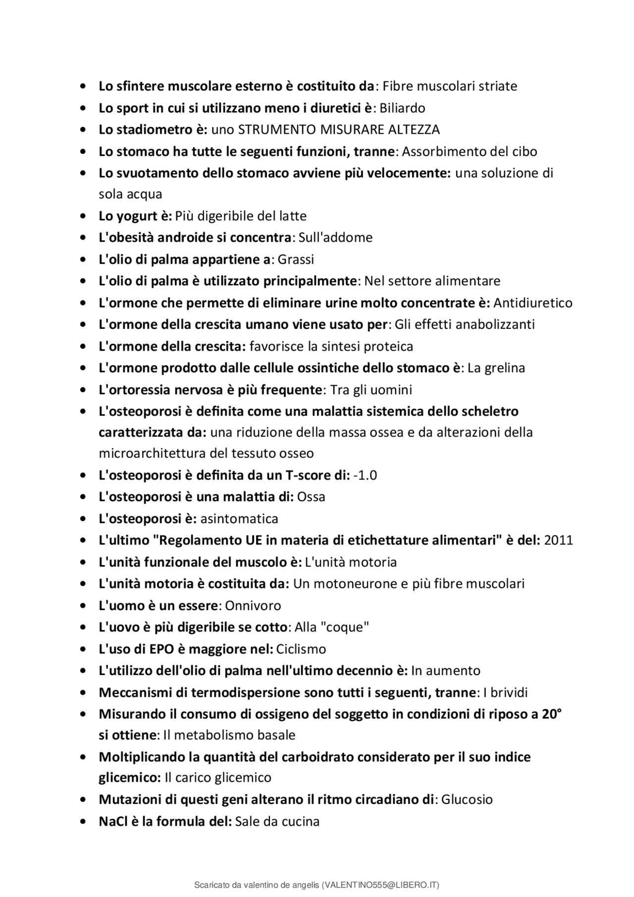 Scienze Tecniche Dietetiche Applicate Parte Dicianove Docsity