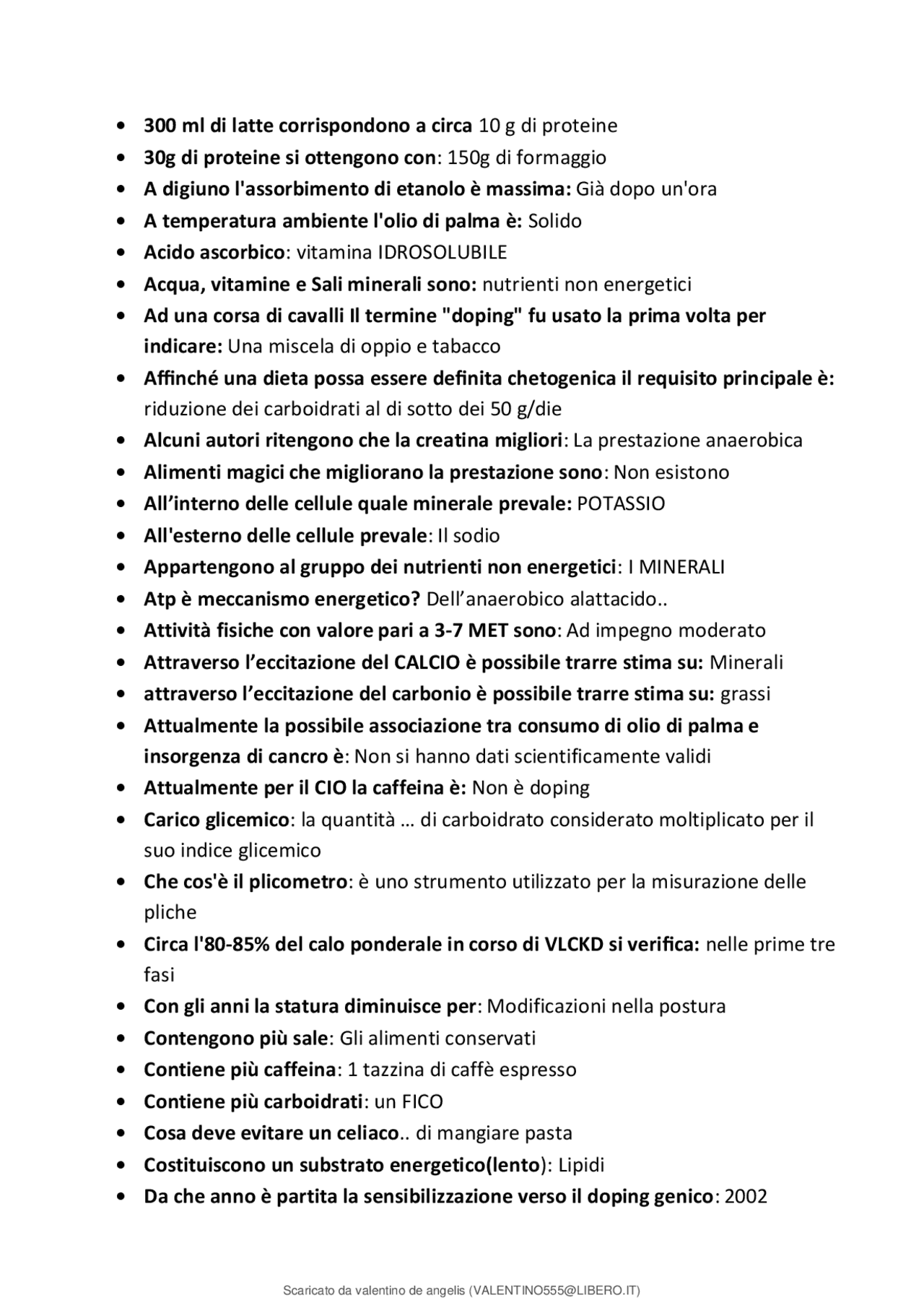 Scienze Tecniche Dietetiche Applicate Parte Quindici Docsity