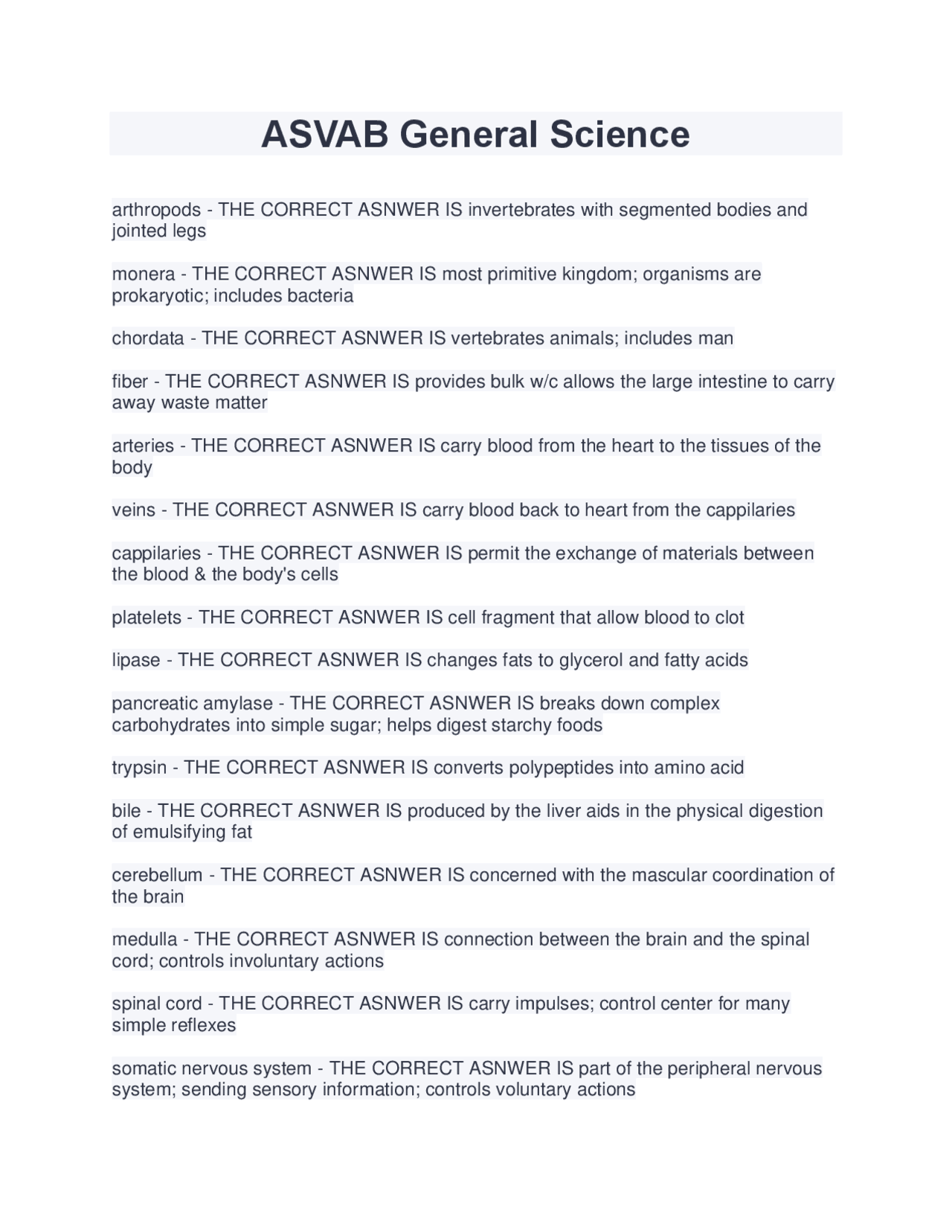 ASVAB General Science (Latest 2022/2023) Complete Guide for Exam ...