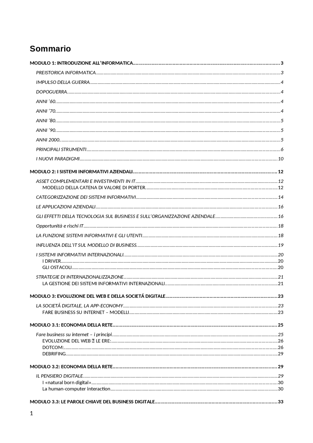 Appunti Lezioni Informatica Corso Progredito Schemi E Mappe