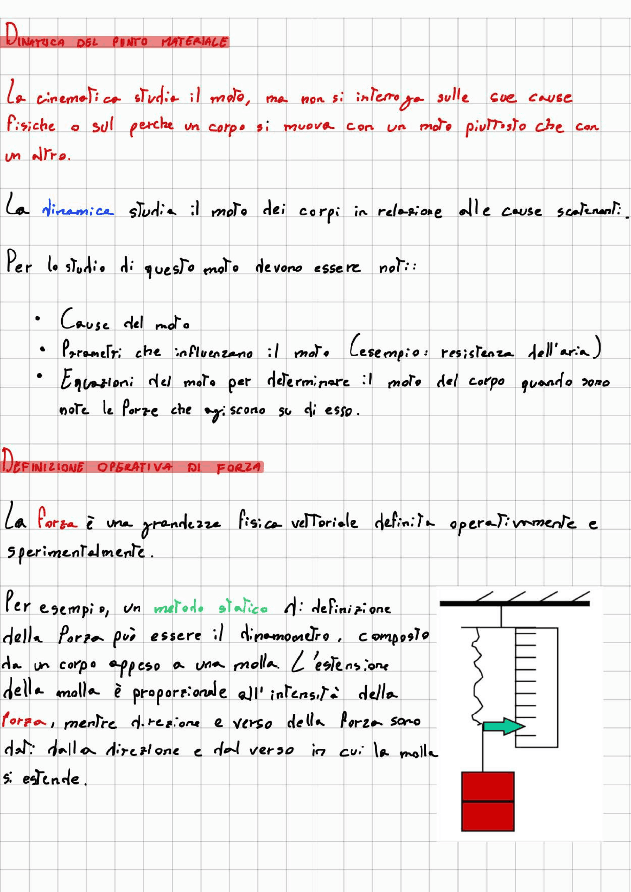Dinamica del punto materiale | Schemi e mappe concettuali di Fisica ...