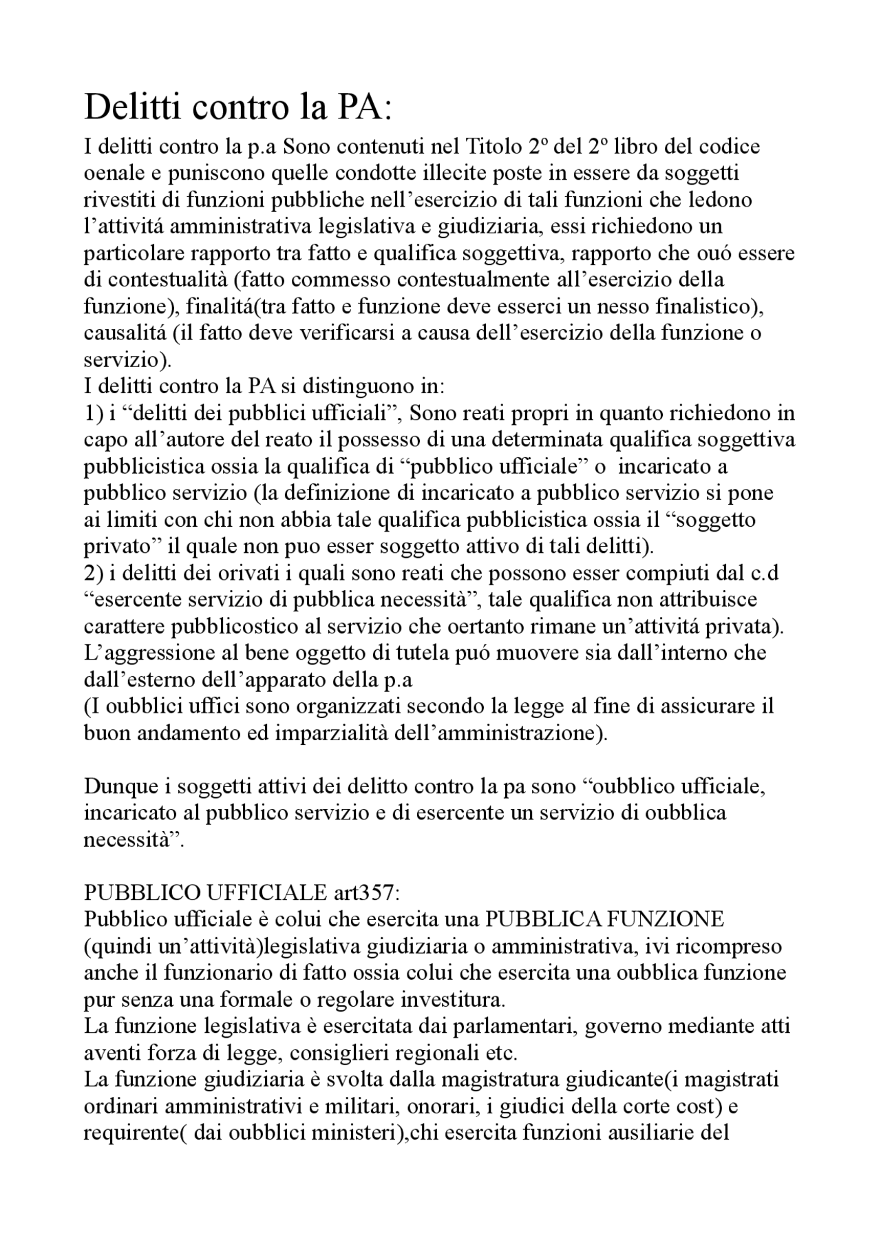 Penale 2 parte speciale Pelissero | Dispense di Diritto Penale | Docsity