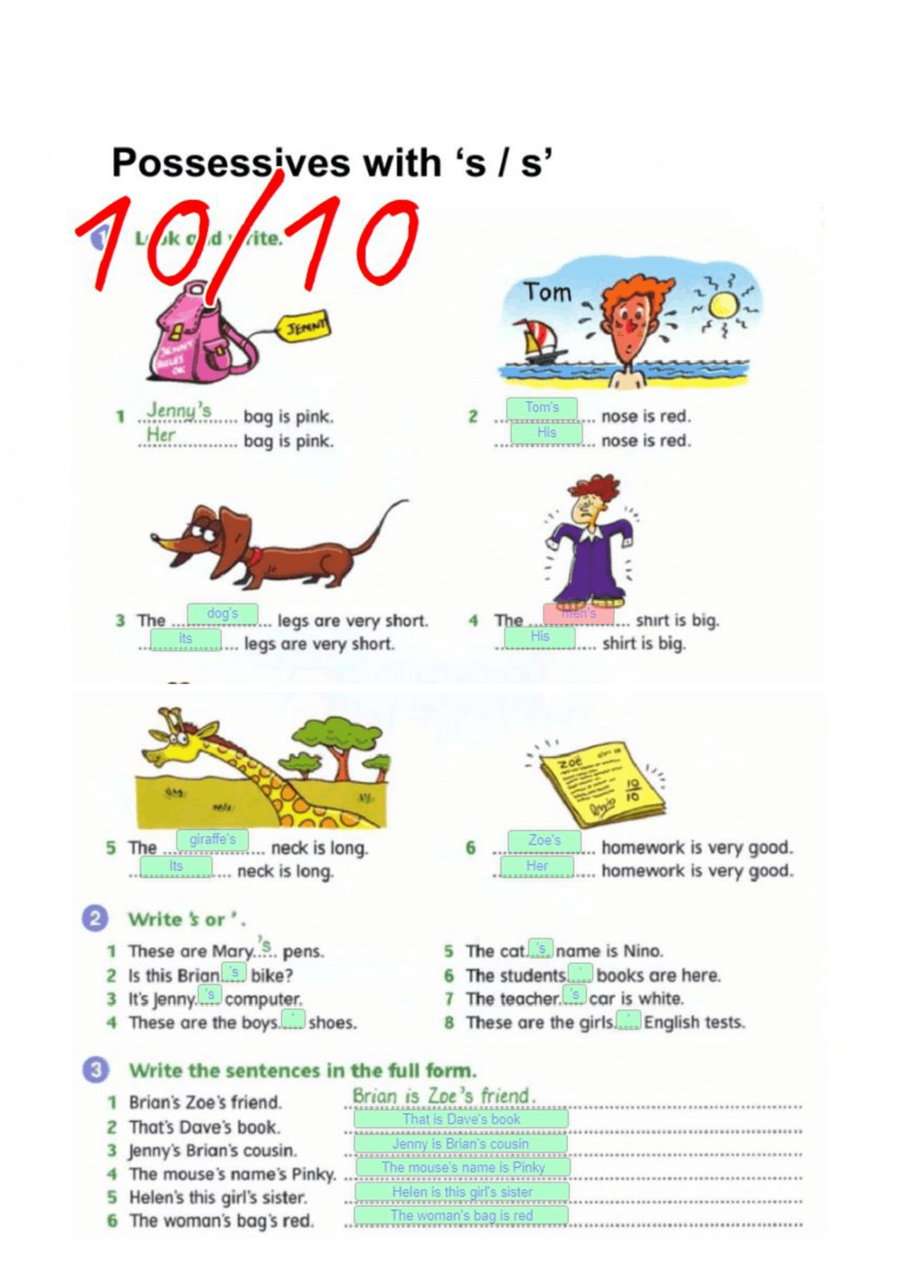 Actividades de ingles SIMPLE PRESENT TENSE | Ejercicios de Idioma ...