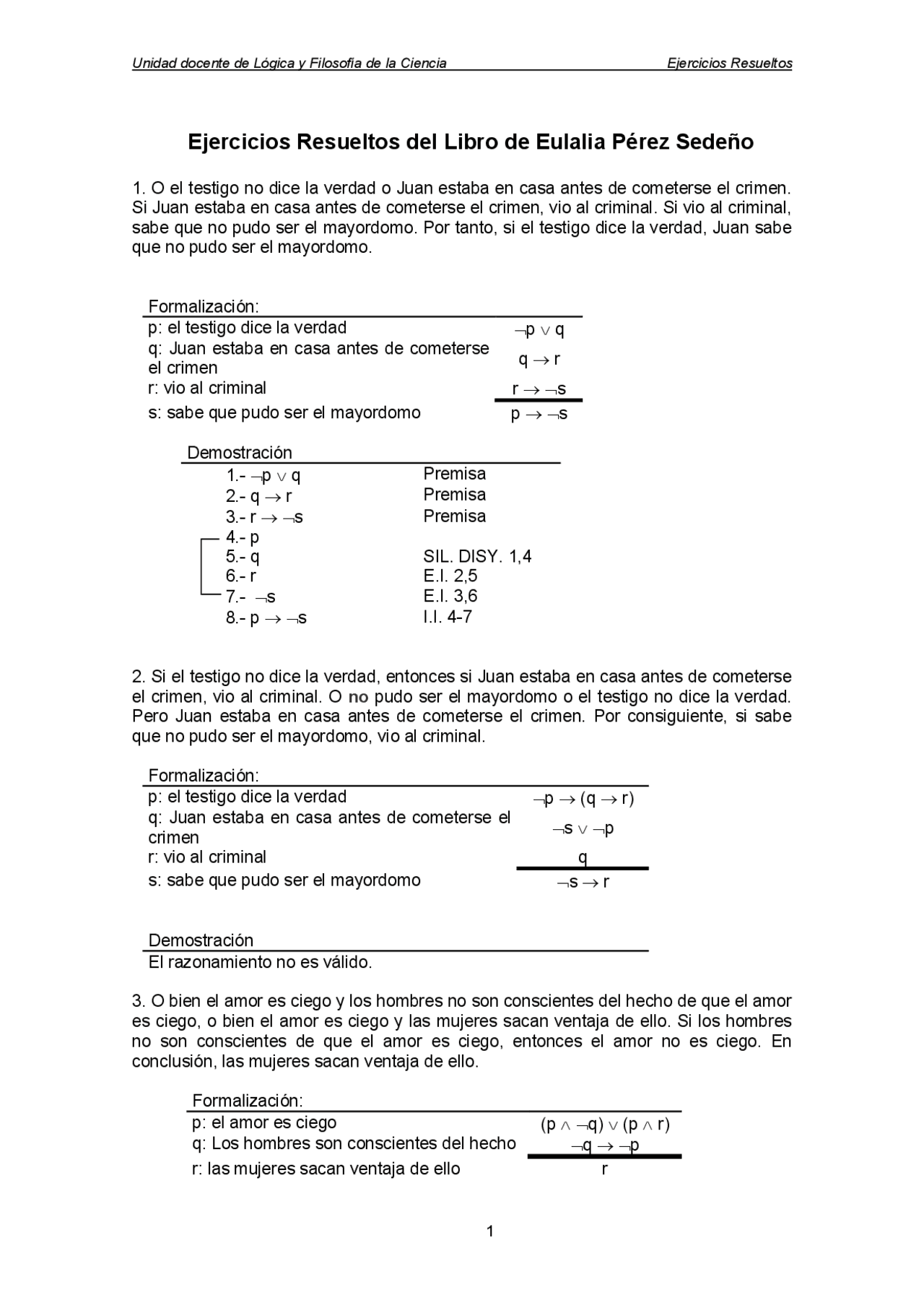 Ejercicios Filosofia Ejercicios De Filosofía Docsity