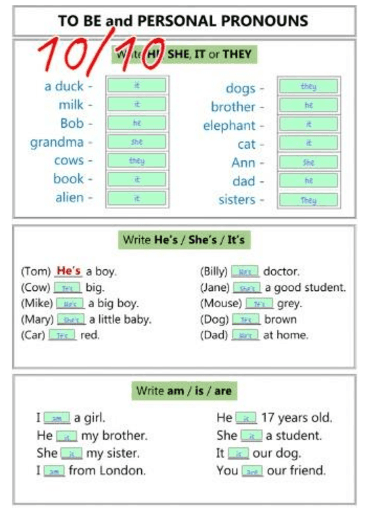 Actividades de ingles SIMPLE PRESENT TENSE | Ejercicios de Idioma ...