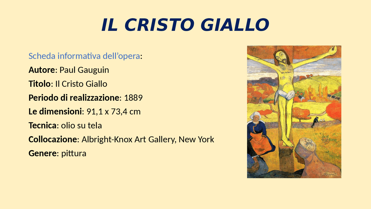 Gauguin Cristo Giallo