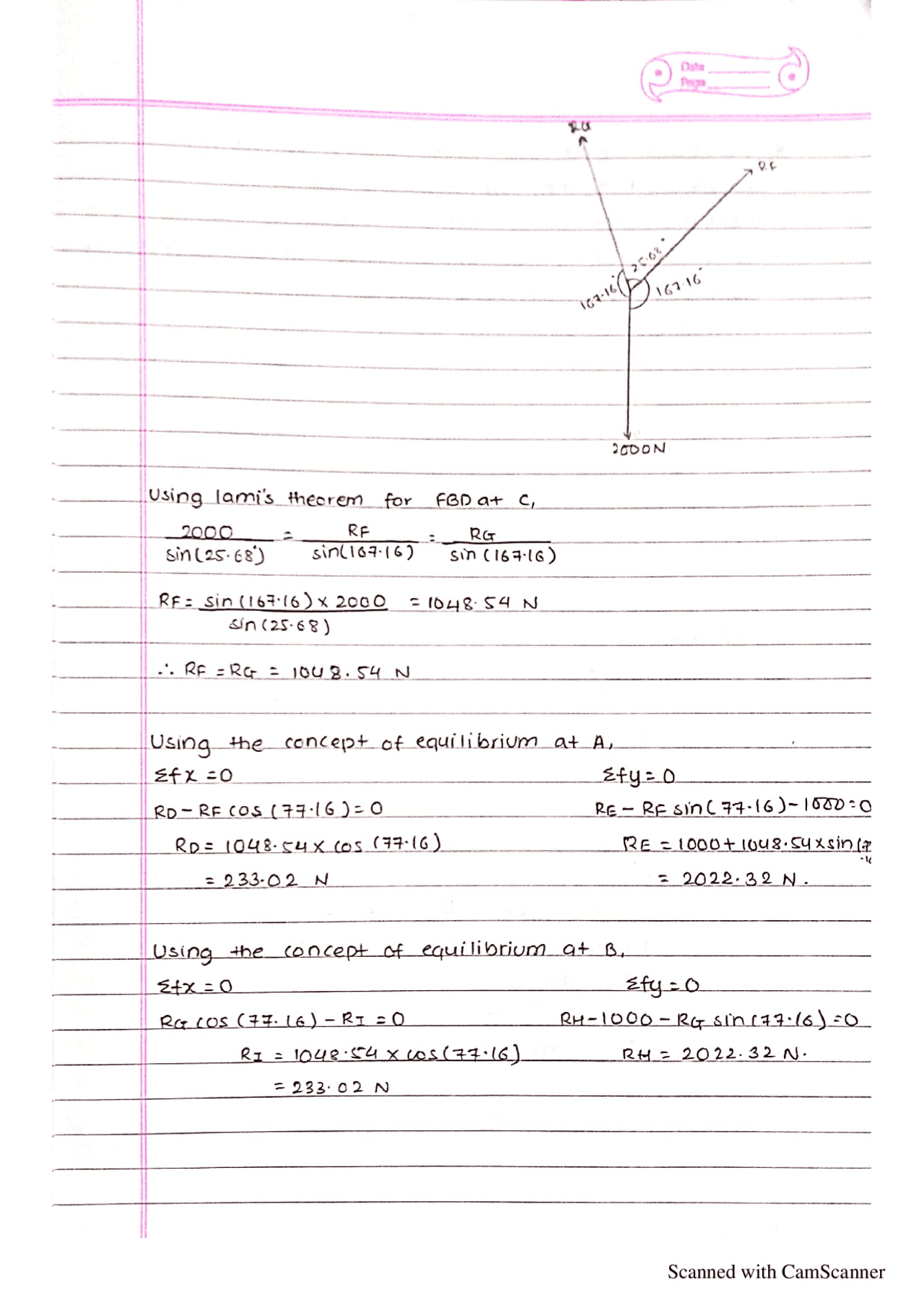 Handwritten notes for Applied or Engineering Mechanics | Lecture notes ...