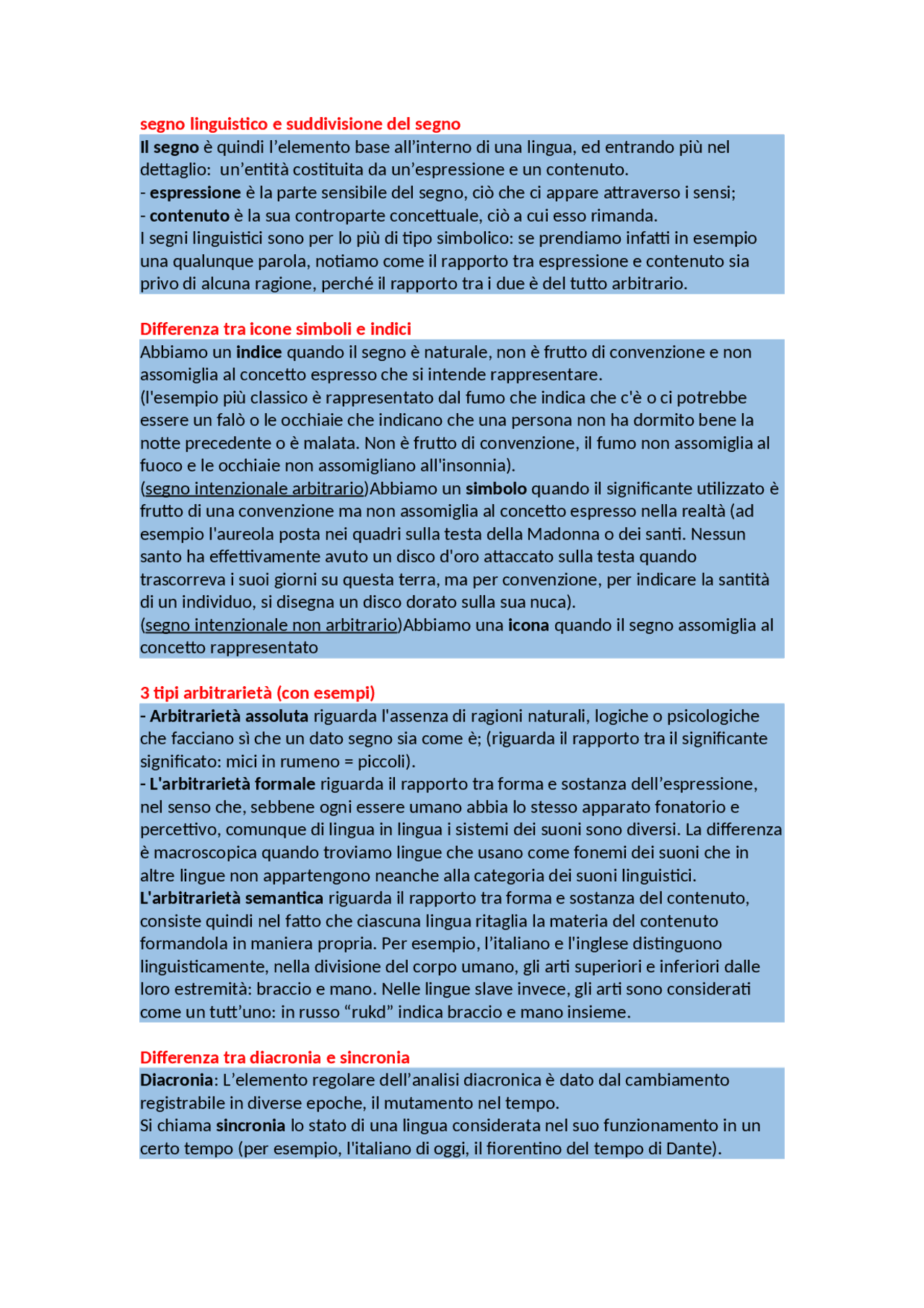 Domande Desame Linguistica Generale Appunti Di Linguistica Generale