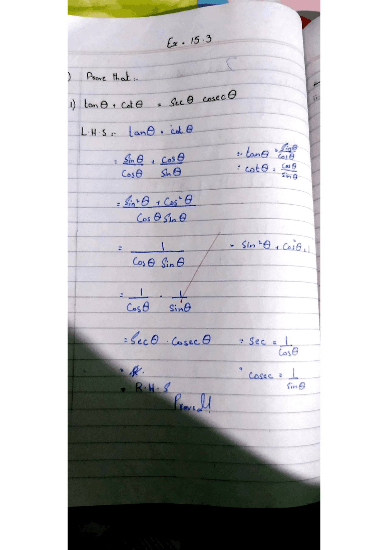 Trignometry Ratios Vaues Easysolution Assignments Mathematics Docsity