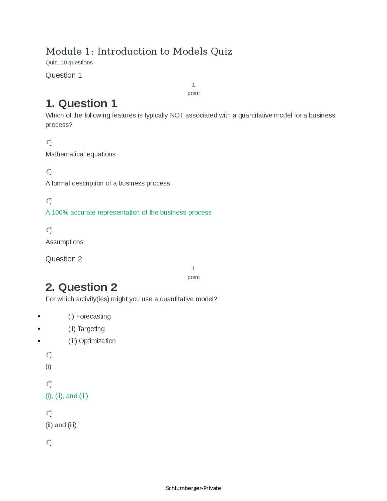 MGMT 918Wharton Business Analytics Coursera Quiz. | Exams Business ...