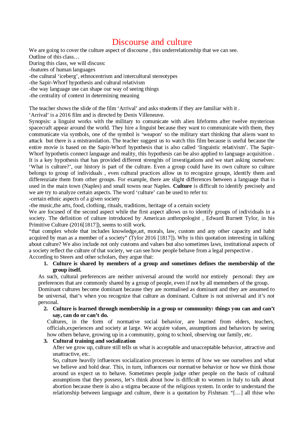 Language and Culture: The Relationship Between Language and Cultural Identity | Sbobinature di ...