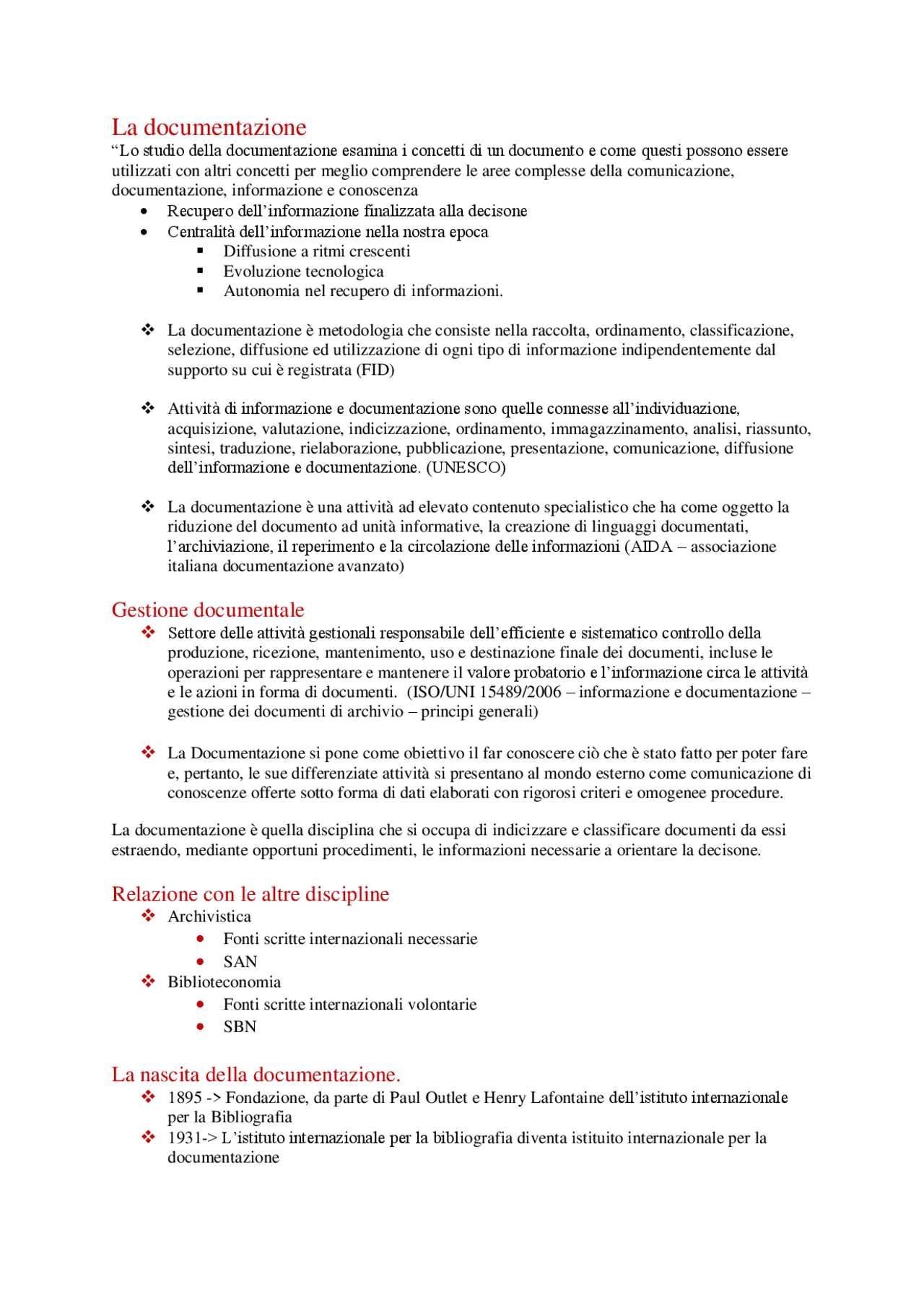 Biblioteconomia 9 Cfu Appunti Di Biblioteconomìa Docsity