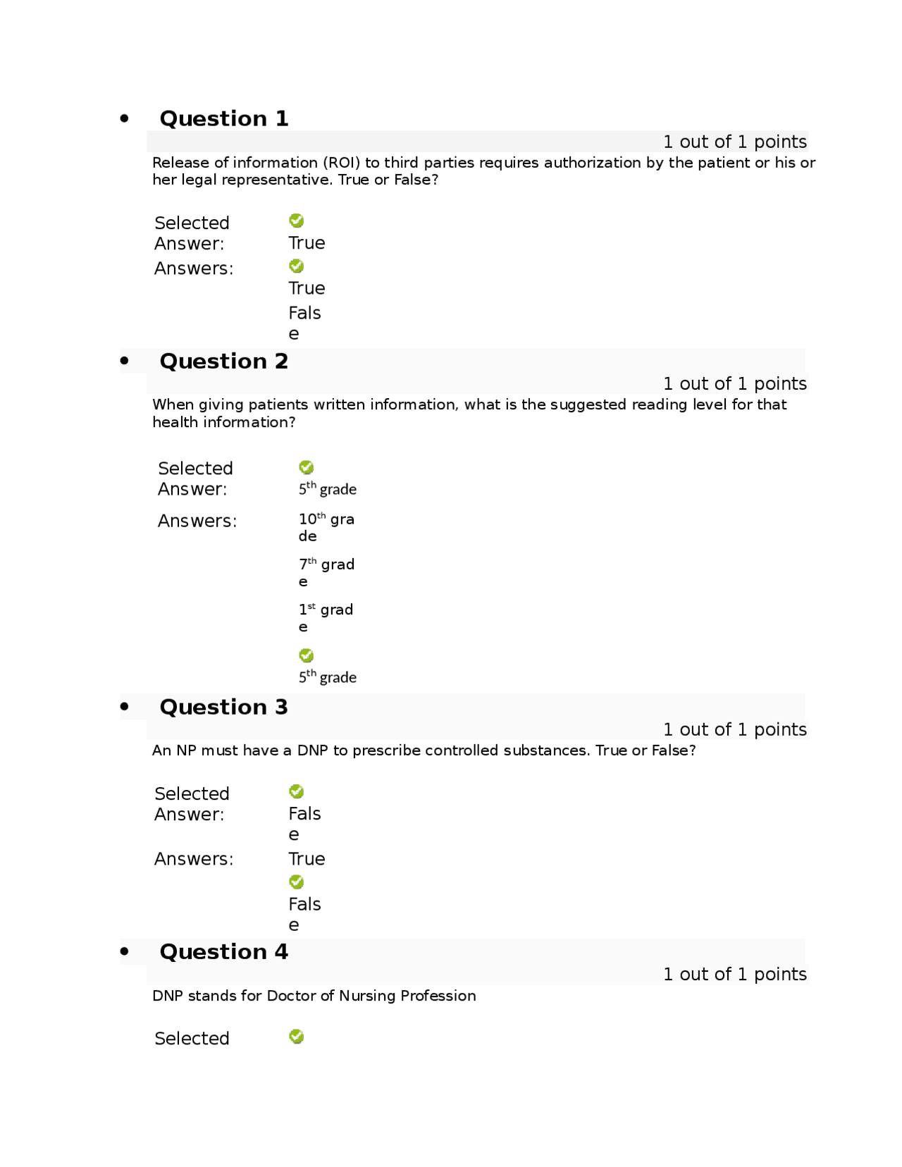 NRNP 6568 TEST QUESTIONS_ANSWERS | Exams Nursing | Docsity
