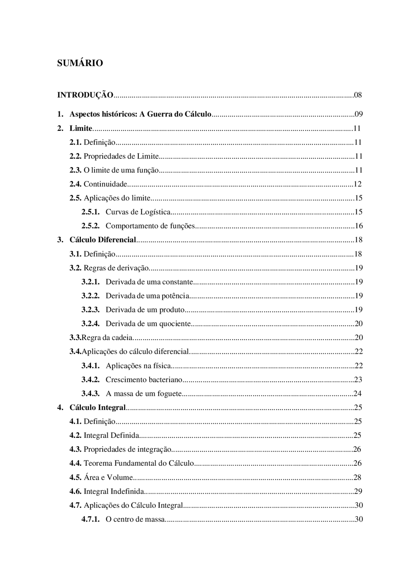 Cálculo Diferencial E Integral E Suas Aplicações Docsity