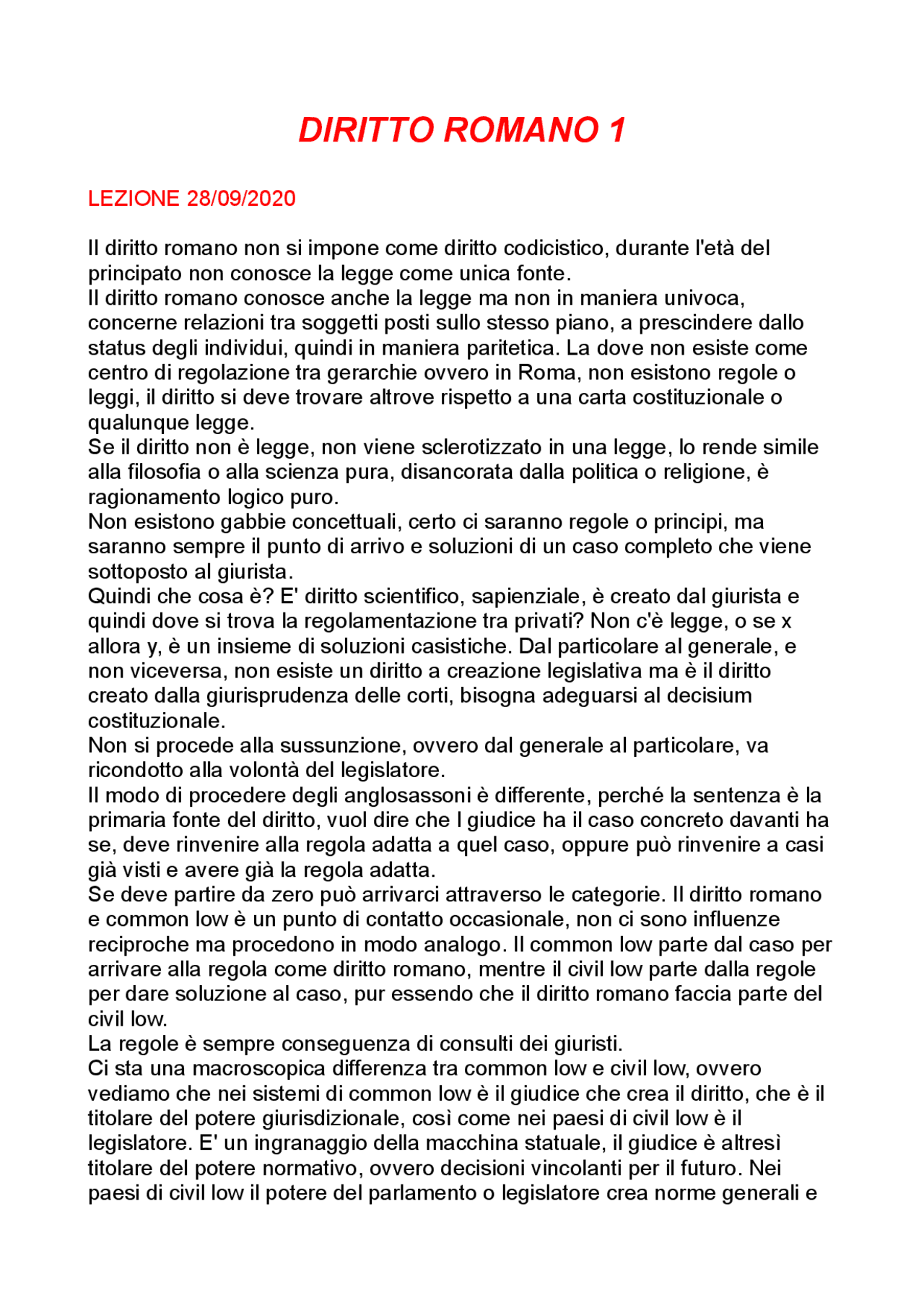 Appunti Di Diritto Romano Appunti Di Diritto Romano Docsity