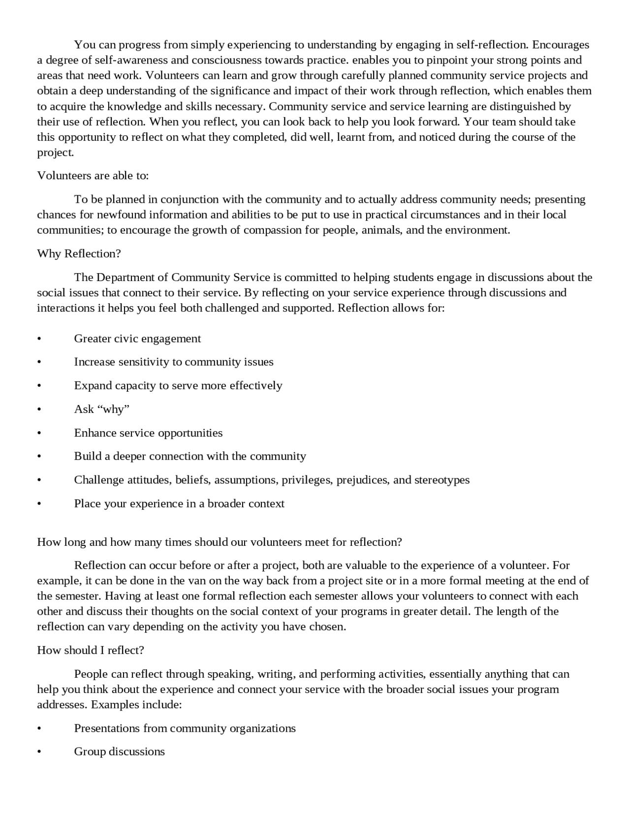 SERVICE LEARNING AND COMMUNITY SERVICE | Study Guides, Projects ...