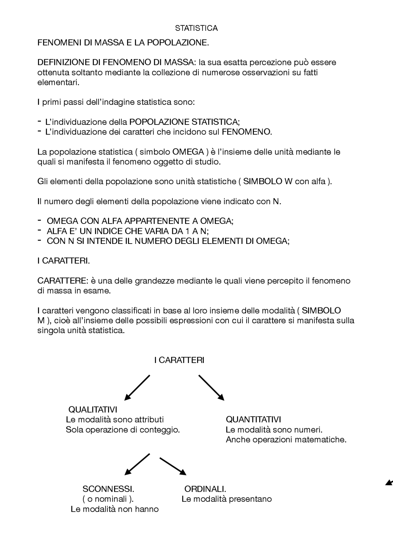 Appunto Ti Di Statistica Teoria Appunti Di Statistica Docsity