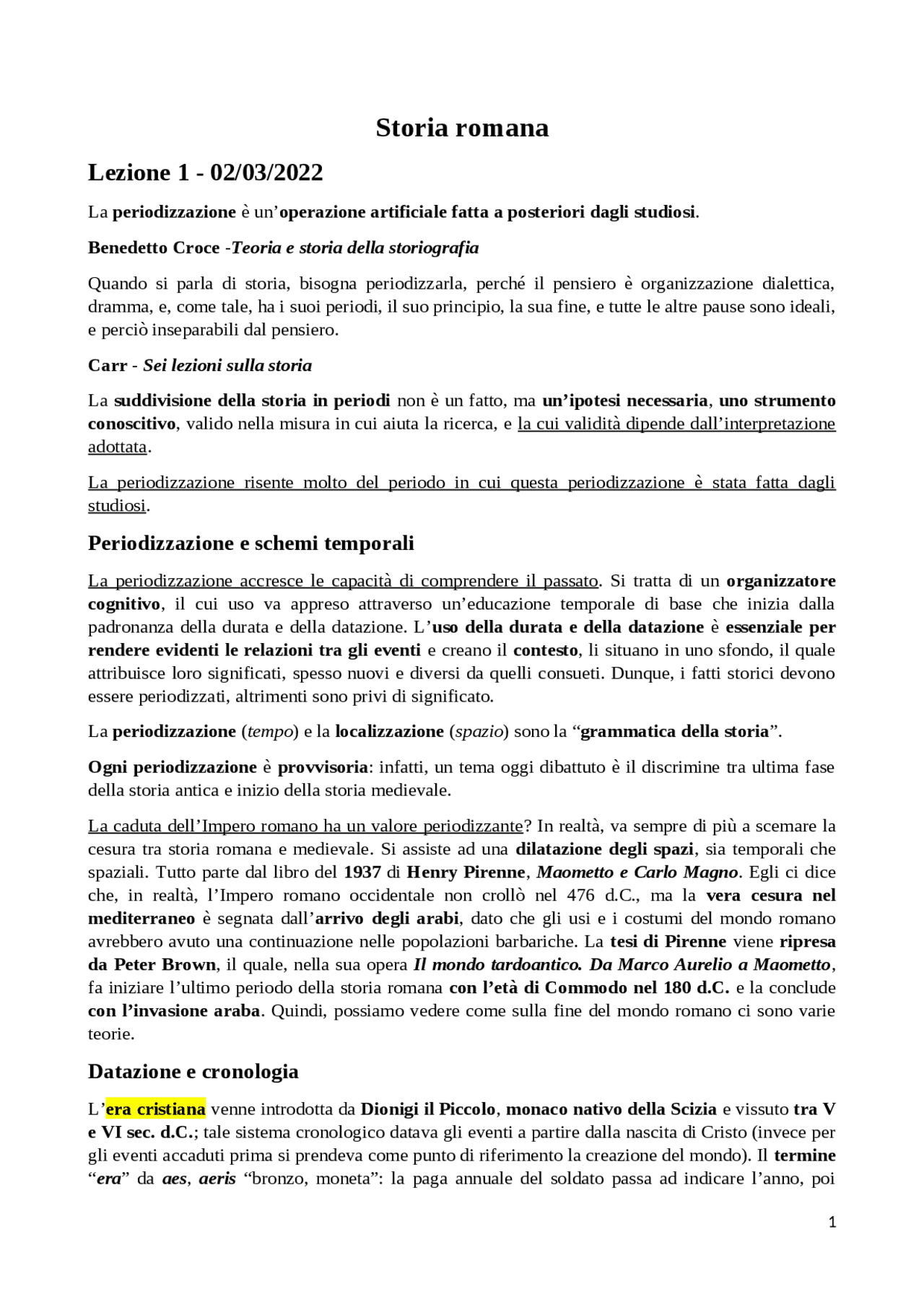 Riassunto libro storia romana - Geraci, Marcone | Appunti di Storia ...