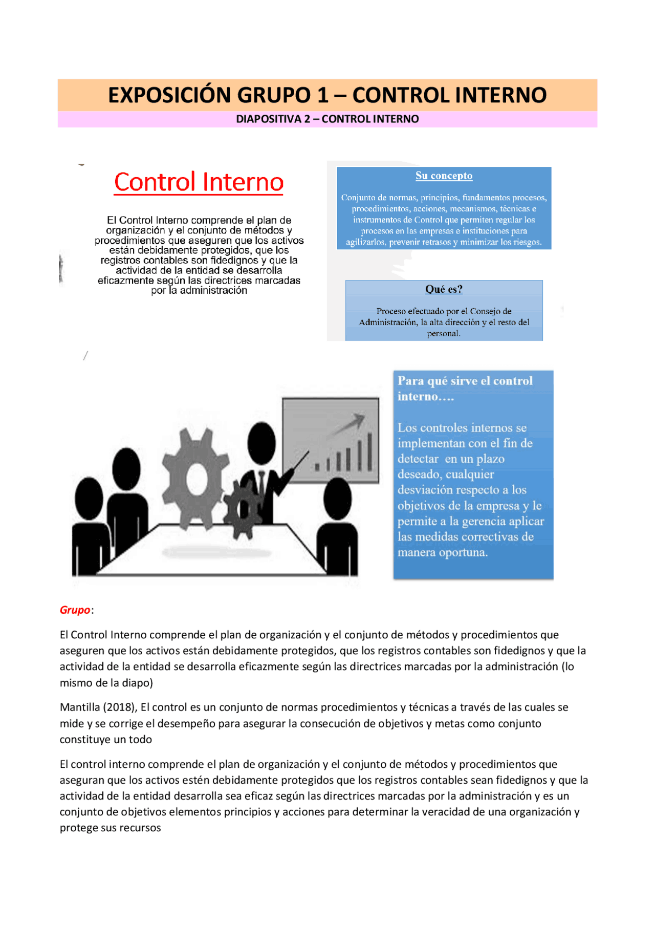 Resumenes U 2 de Control Interno | Resúmenes de Control de Procesos ...