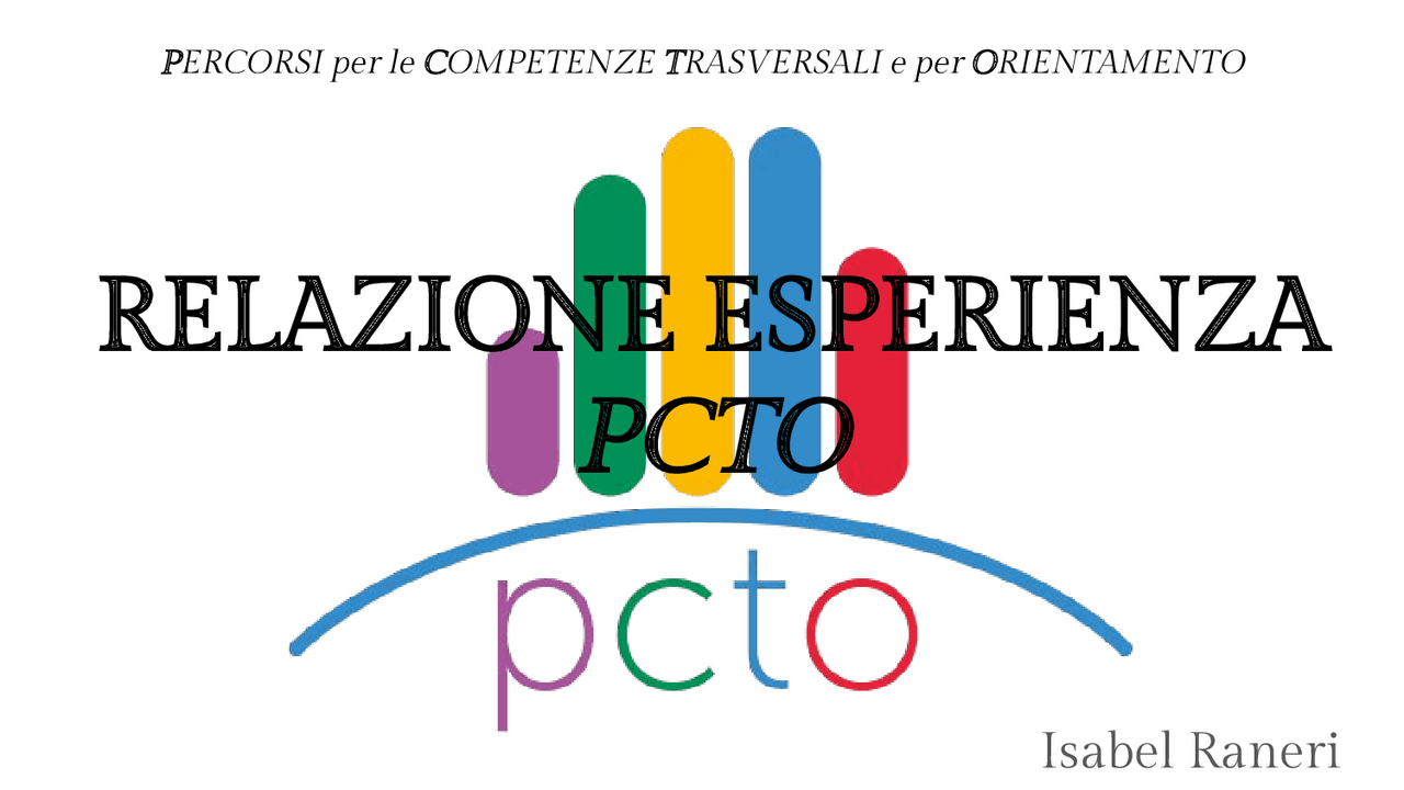 Esempio di presentazione PCTO - maturità | Tesine di Maturità di ...