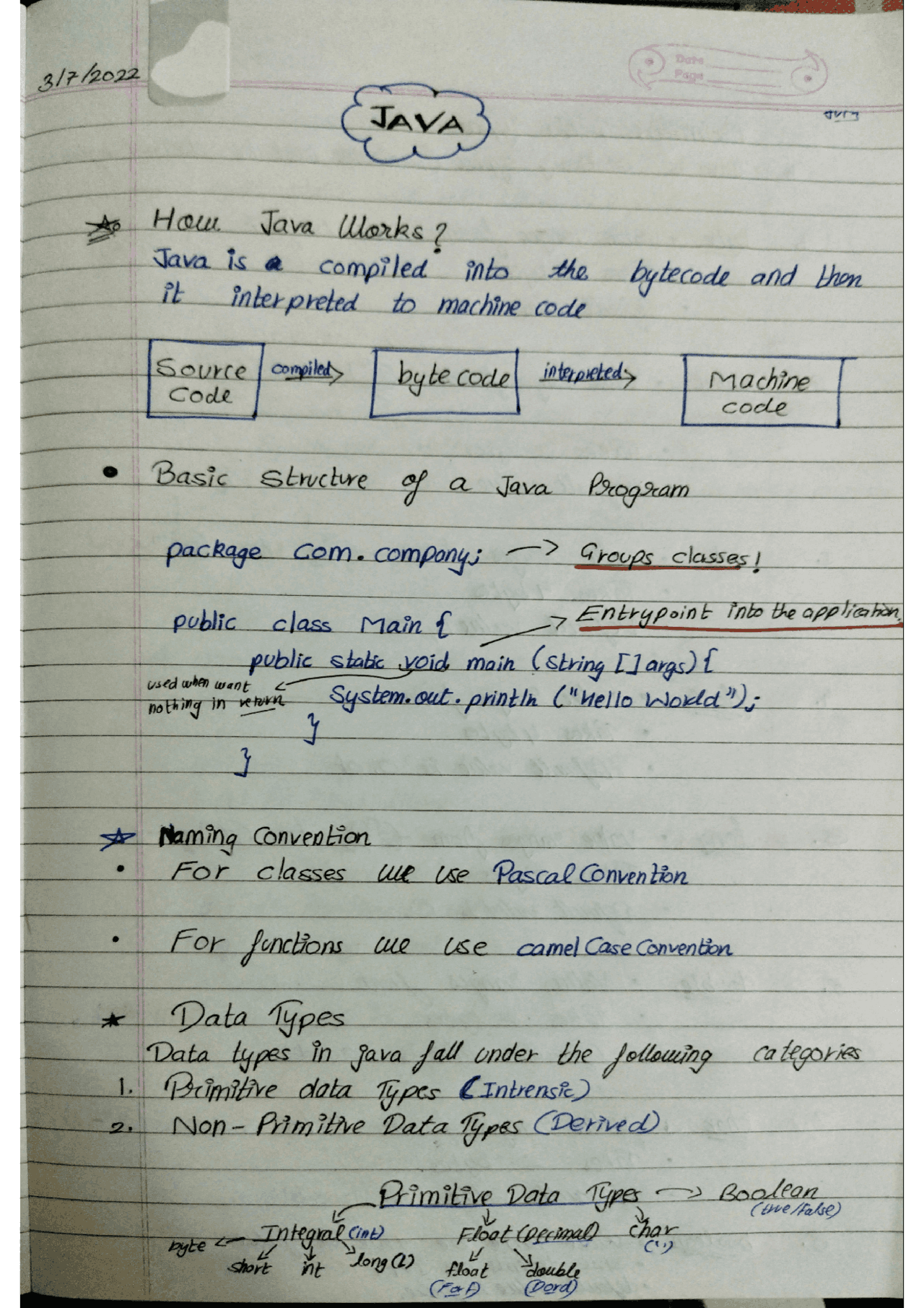 Basics Of Java Programming Language Summaries Java Programming Docsity 0276