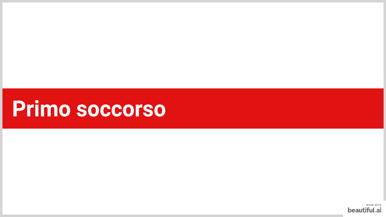Presentazione PowerPoint - Primo Soccorso | Slide di Educazione fisica ...