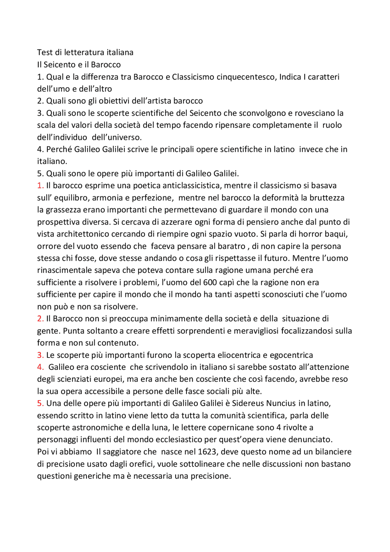 Settecento E Ottocento Prove Desame Di Lingue E Letterature