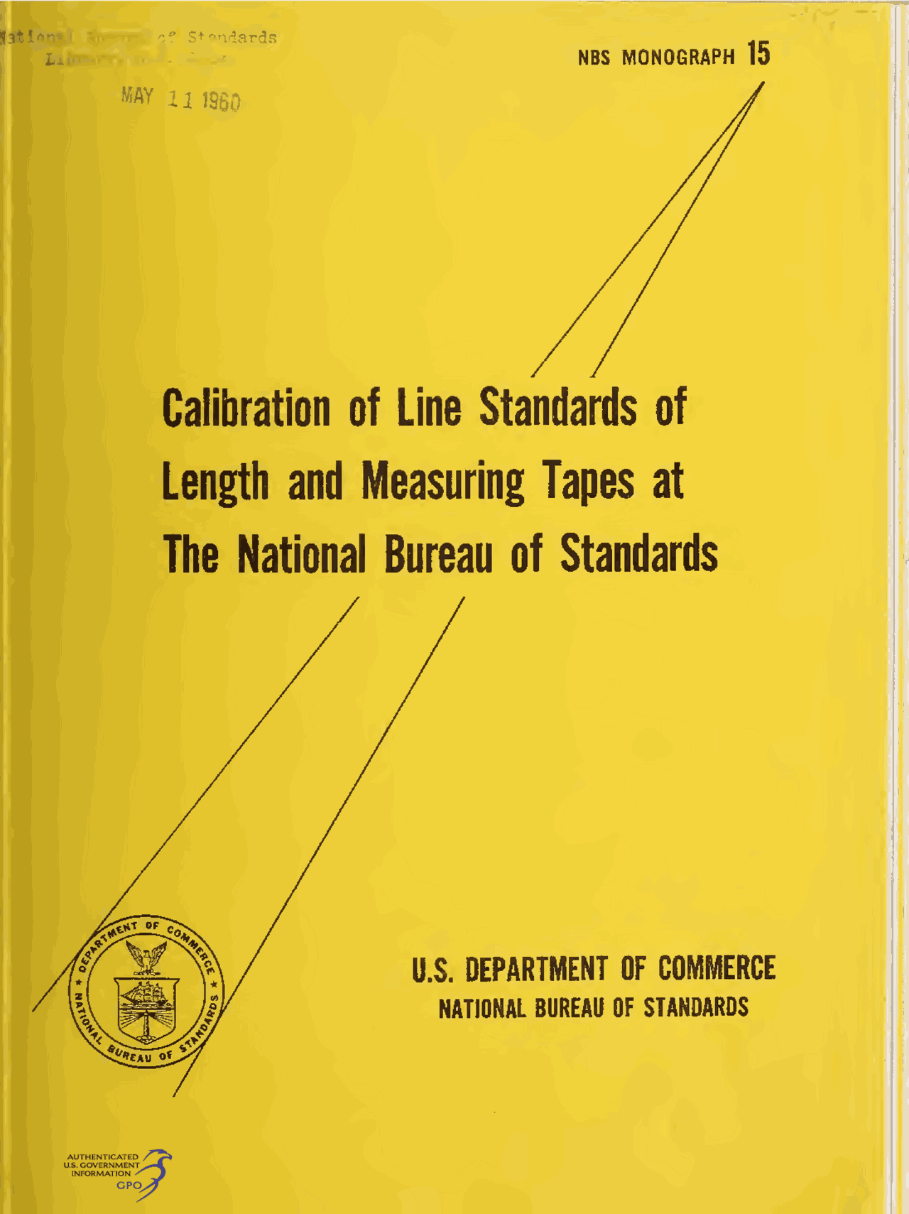 Calibration of line standards of length and measuring tapes at ...