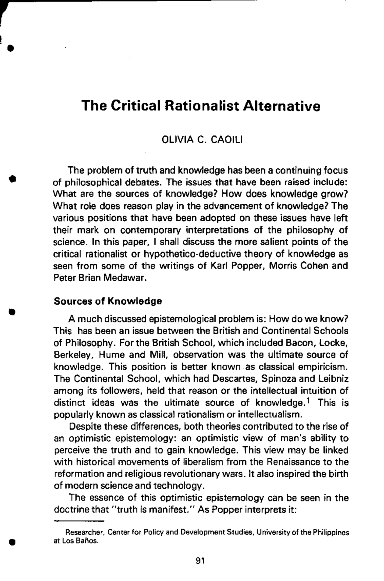 The Critical Rationalist Alternative Schemes And Mind Maps Electronic
