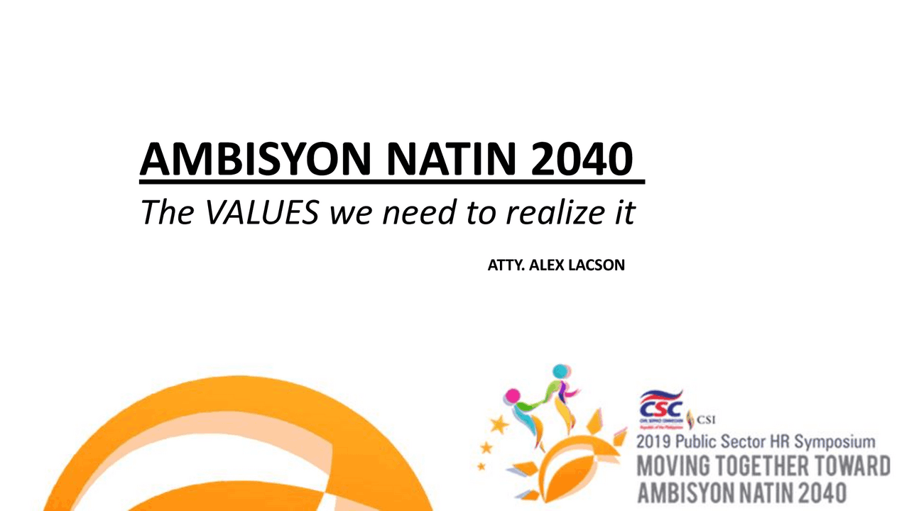 AMBISYON NATIN 2040 | Lecture notes Business and Society | Docsity