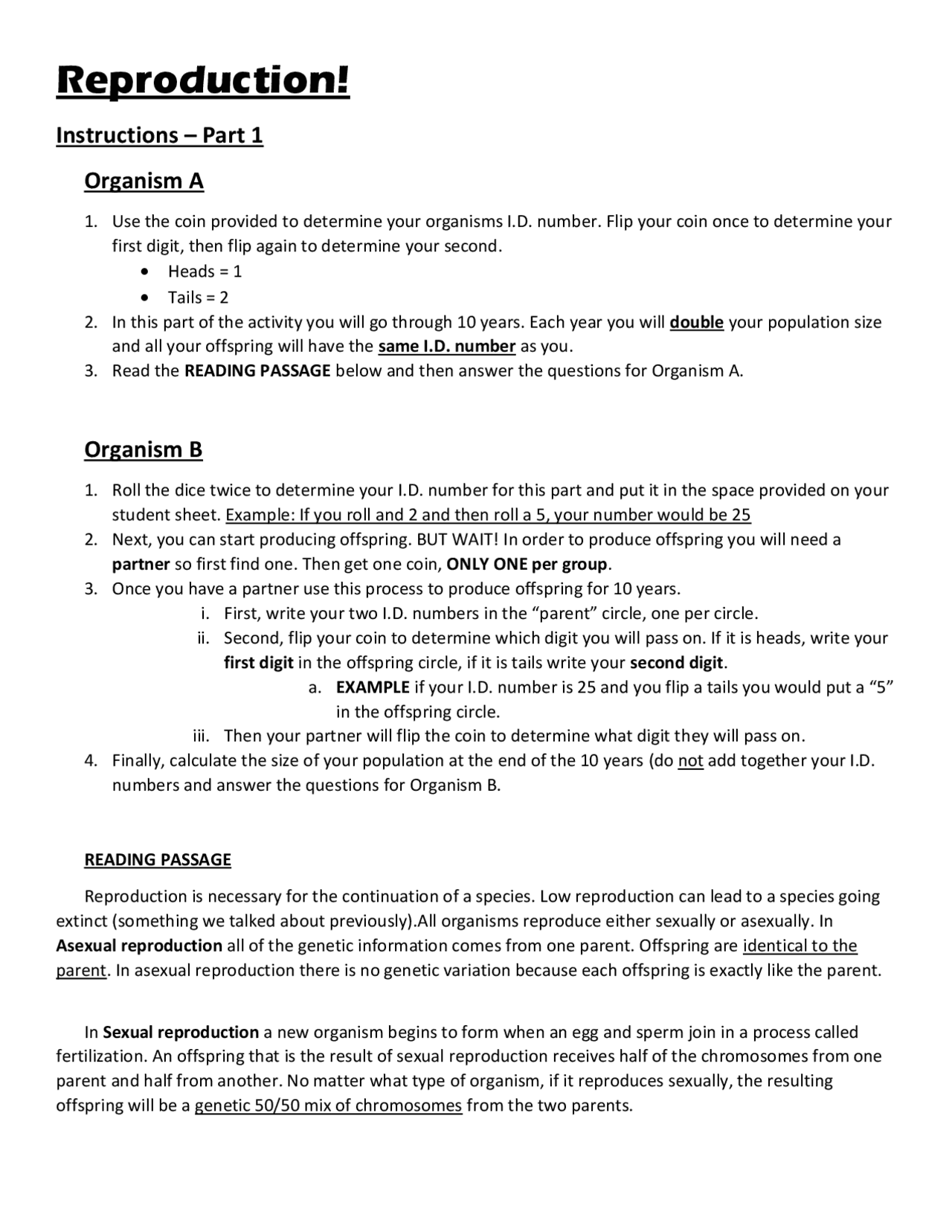 Reproduction! | Study Guides, Projects, Research Biological Sciences ...