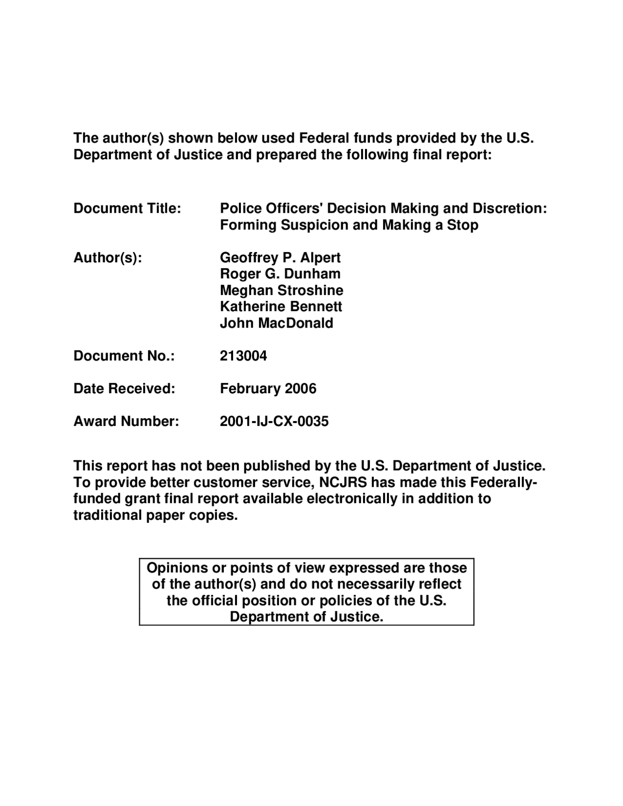 Police Officers Decision Making And Discretion Assignments Decision
