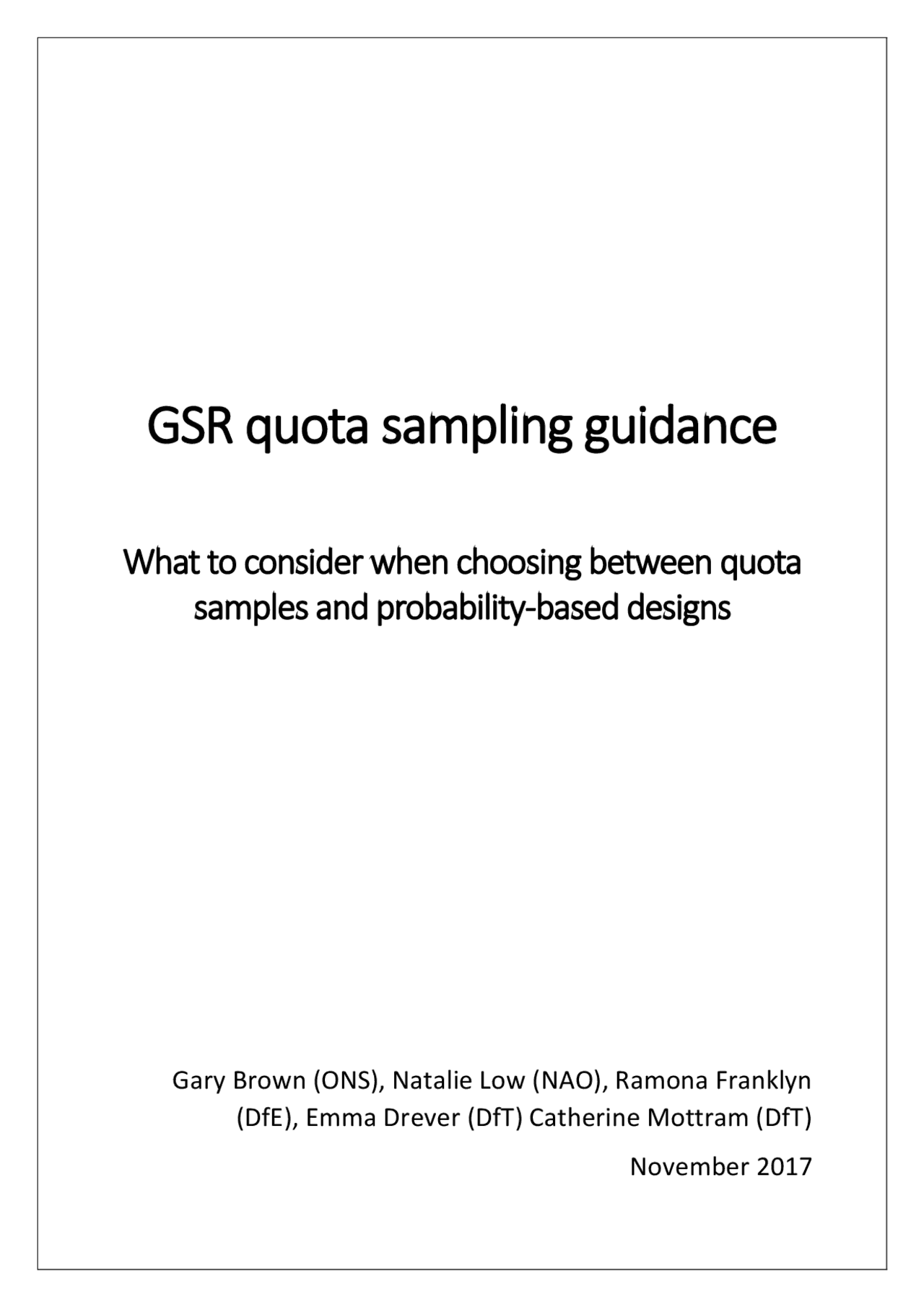 Gsr Quota Sampling Guidance Schemes And Mind Maps Design Patterns