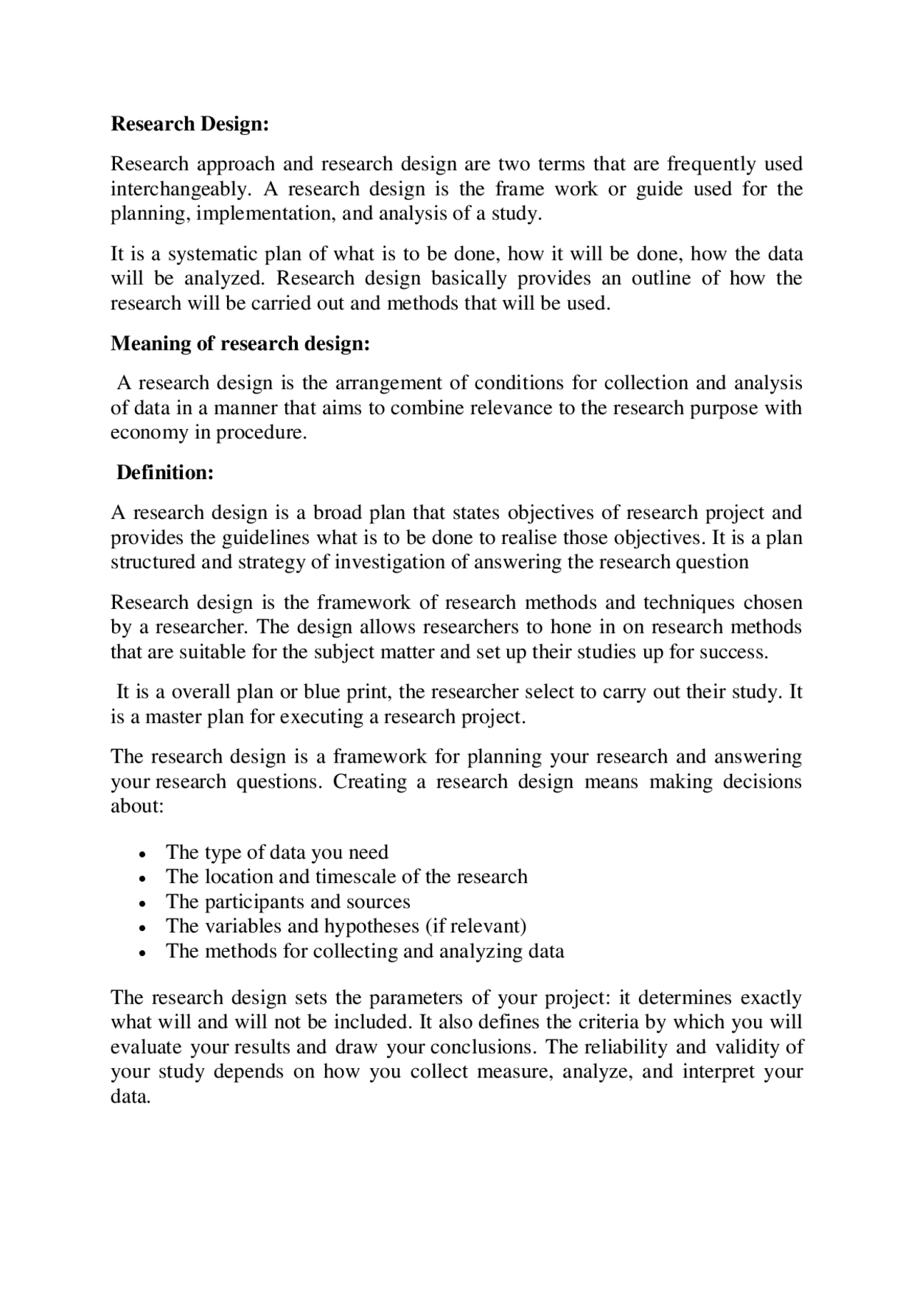 Research Design Lecture Notes Design And Analysis Of Algorithms Docsity