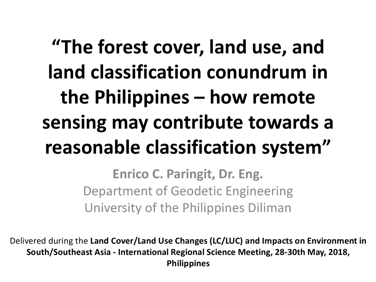 The Forest Cover Land Use And Land Classification Exercises
